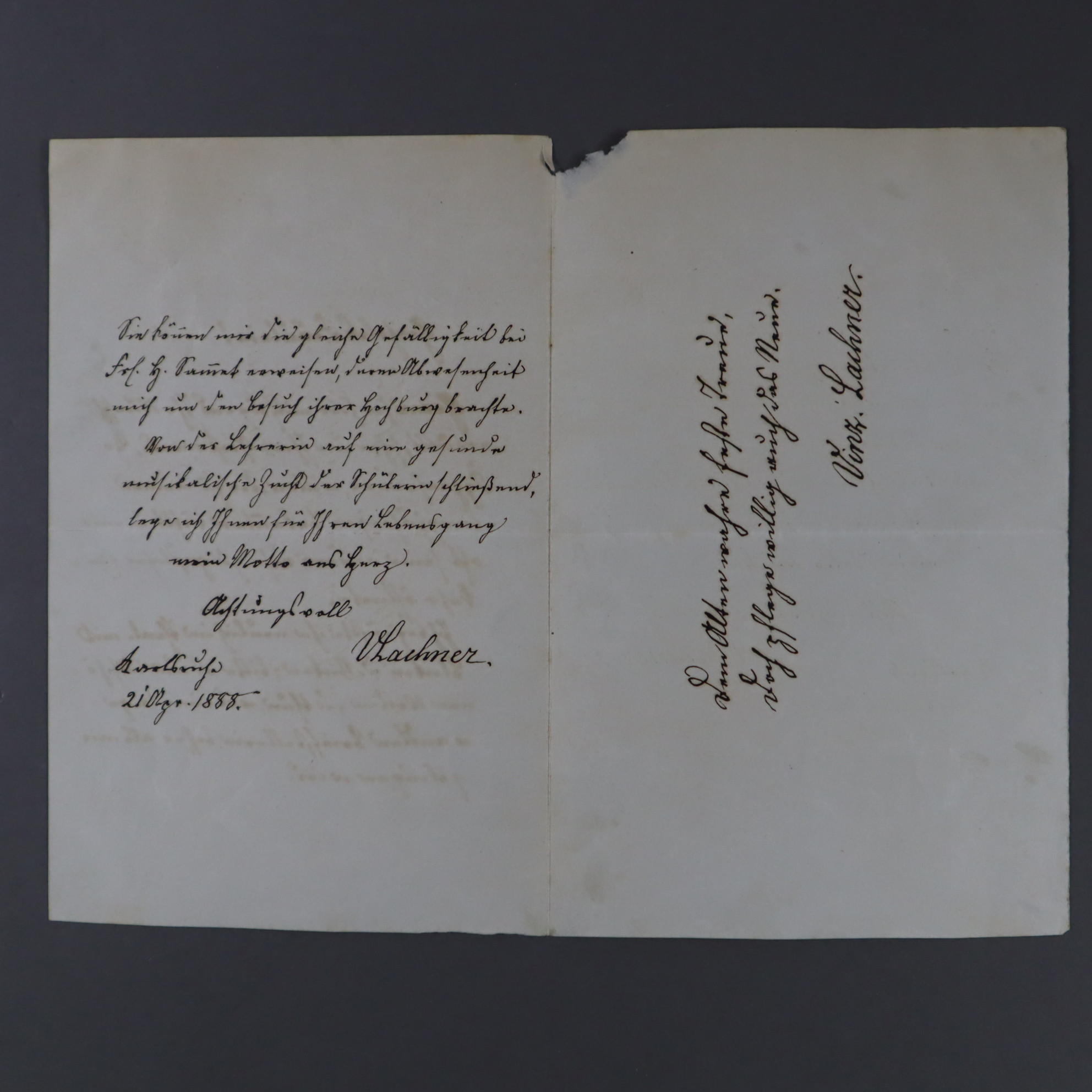 Images For 2357387 LACHNER VINZENZ Handwritten Letter With Two images-for-2357387-lachner-vinzenz-handwritten-letter-with-two