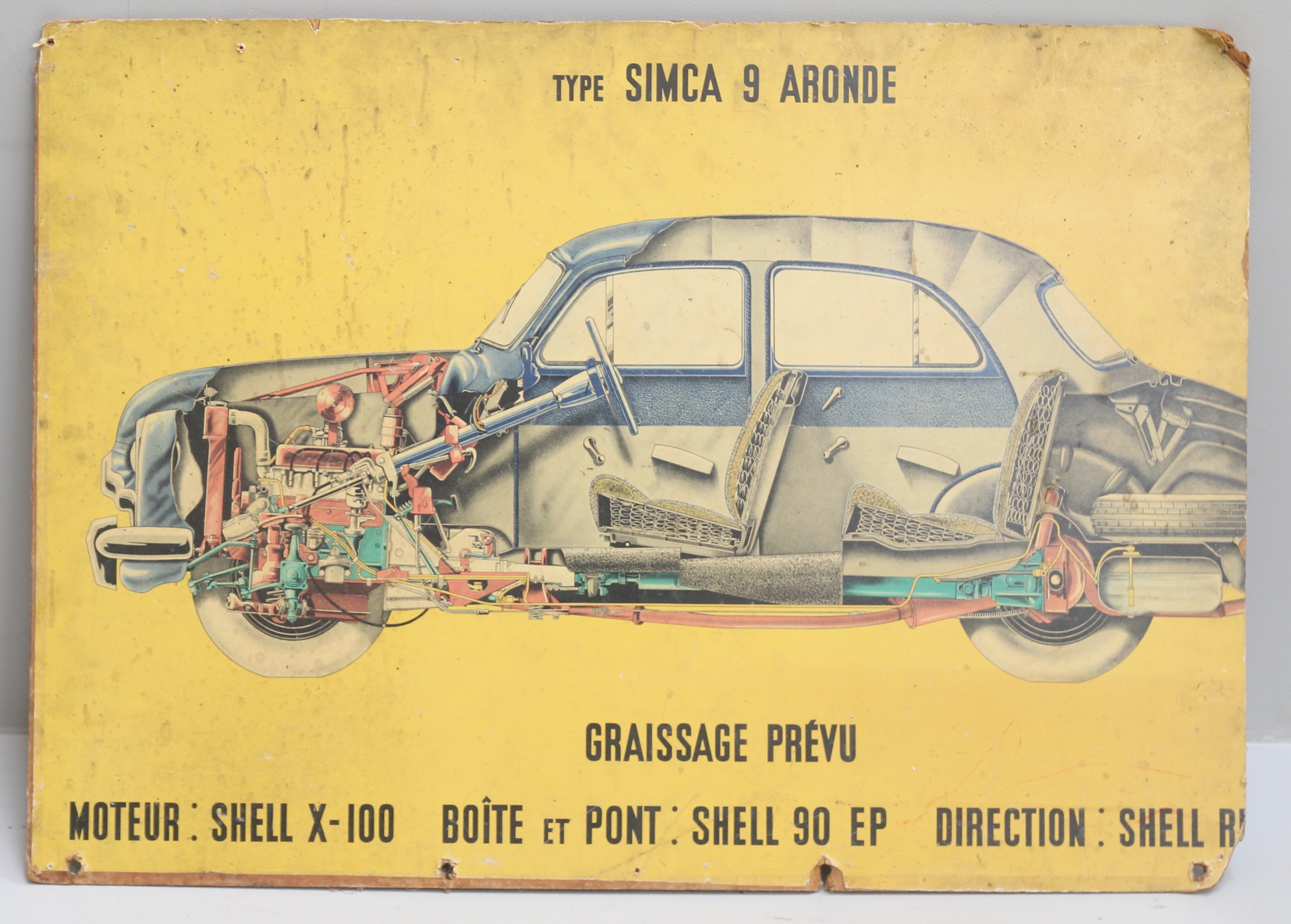 Images for 2359083. PLANSCH, Simca 9 Aronde and exploded view engine ...