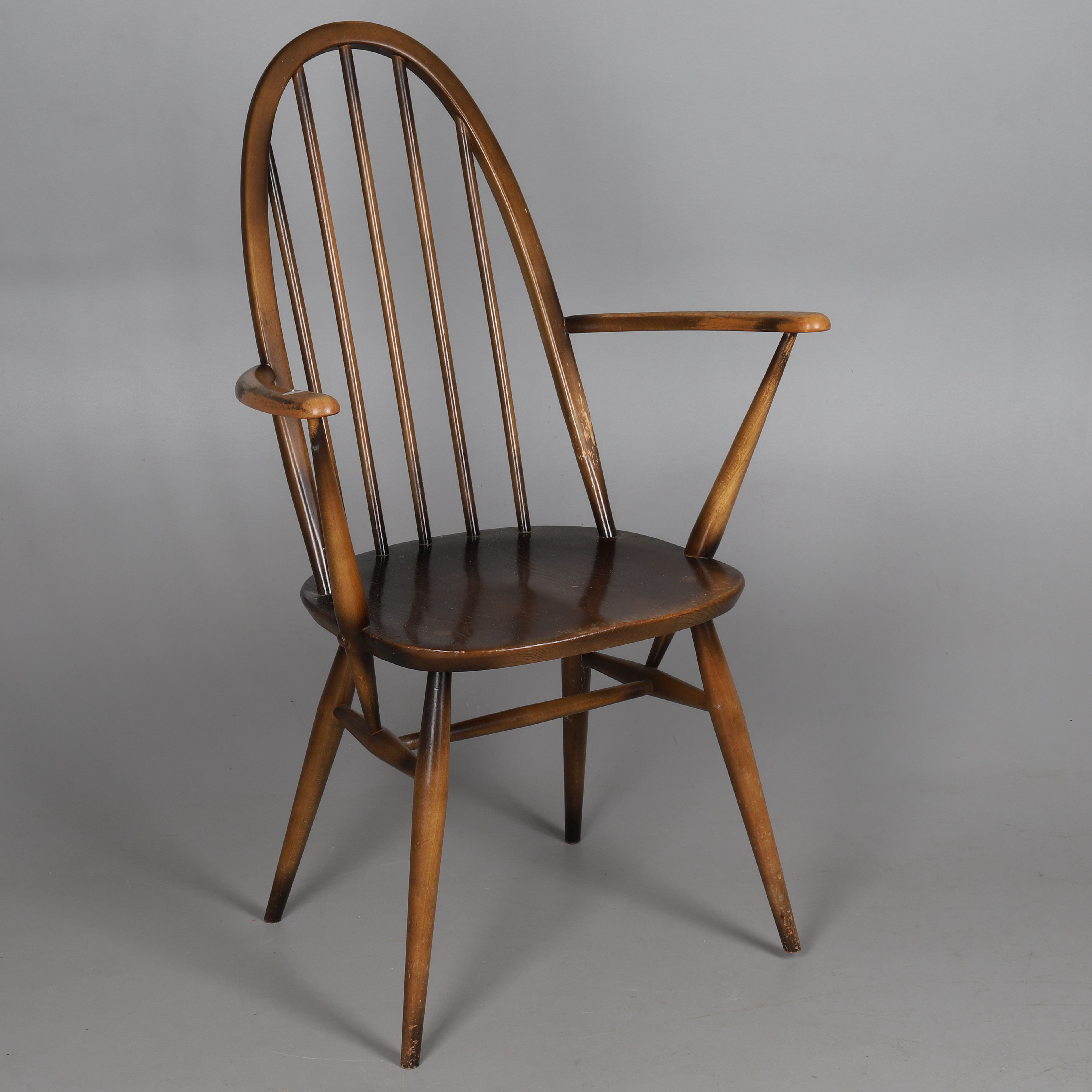 Images for 2359243. ERCOL. A MID-CENTURY HOOP BACK CARVER CHAIR ...