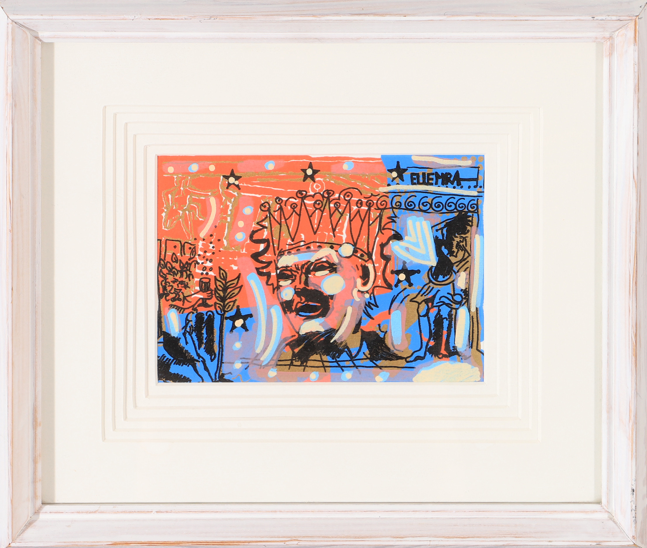 Bilder för 2360537. OIDENTIFIERAD KONSTNÄR. Komposition med kung ...