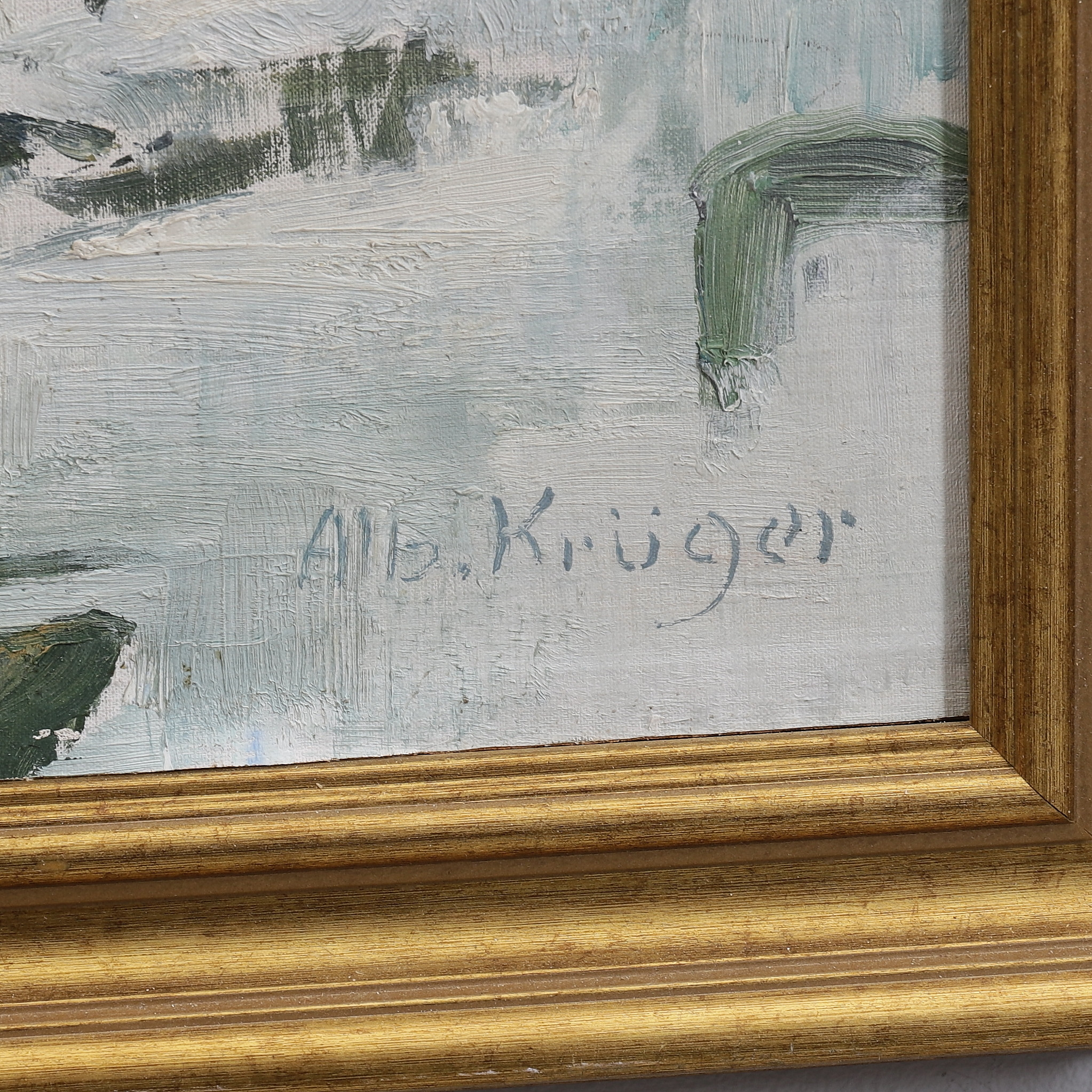 Images for 2361010. ALBERT KRÜGER. "Stranden i tö, Vik 1943", oil on ...