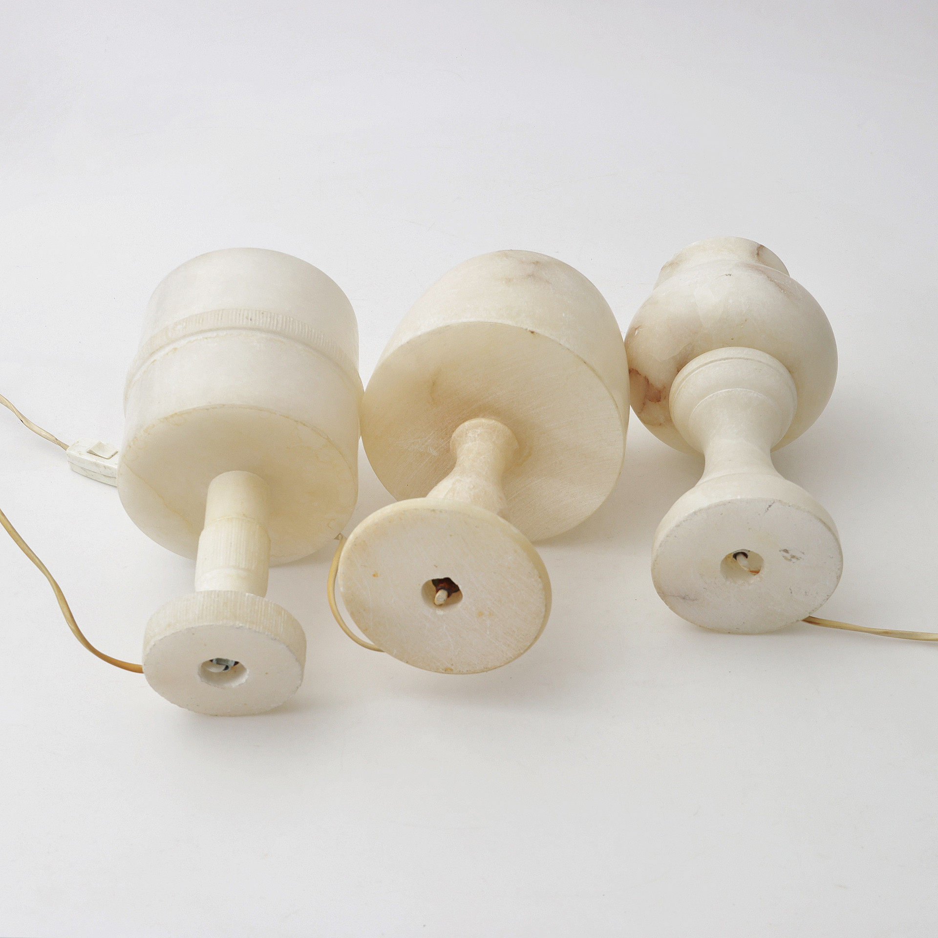 Images for 2365395. TABLE LAMPS, 3 pcs, alabaster, first part of the ...