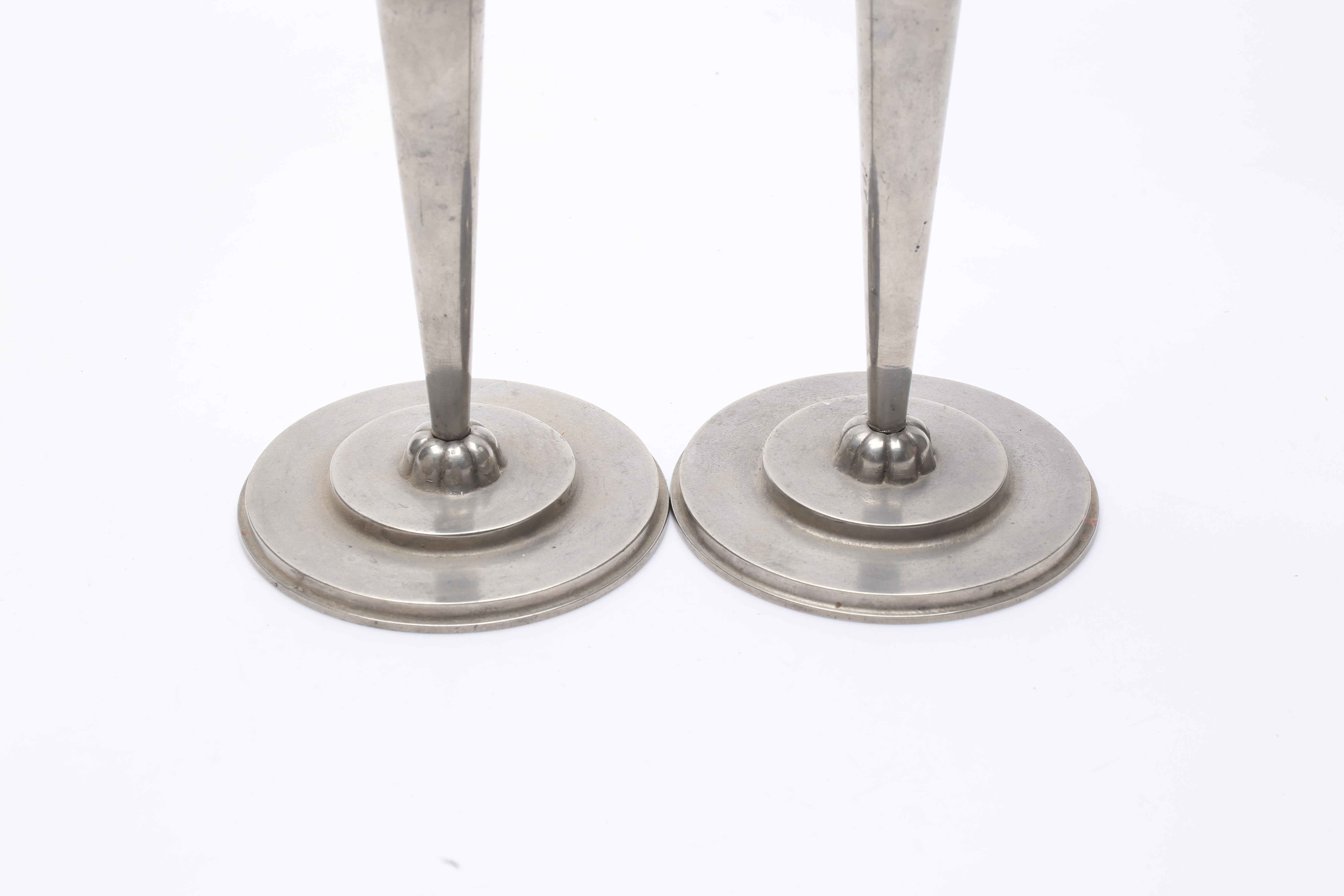 Images for 2367047. CANDLES, a pair, Swedish Grace, pewter Erik Fleming ...