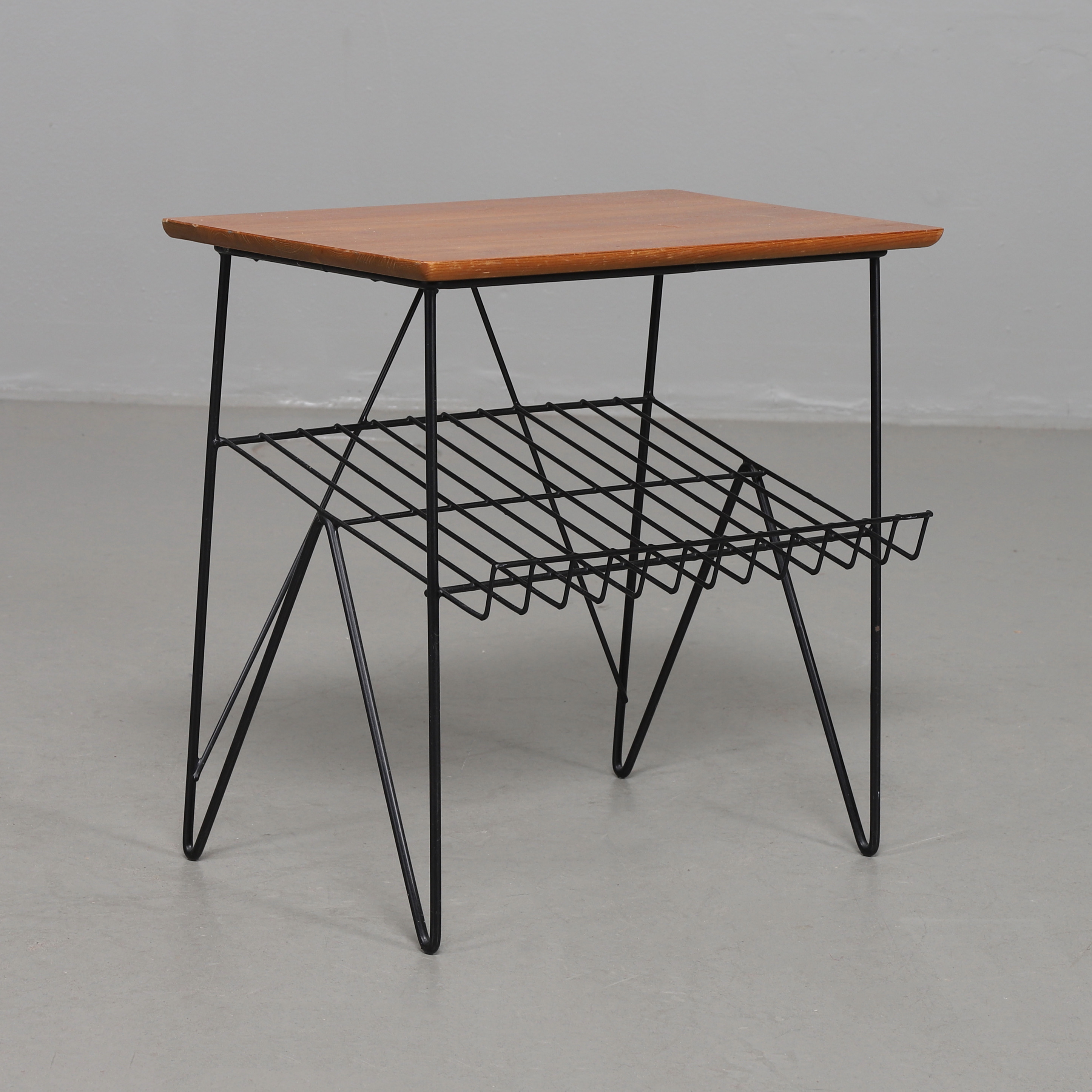 Images for 2367073. MAGAZINE TABLE, teak and wire forging, mid 20th ...