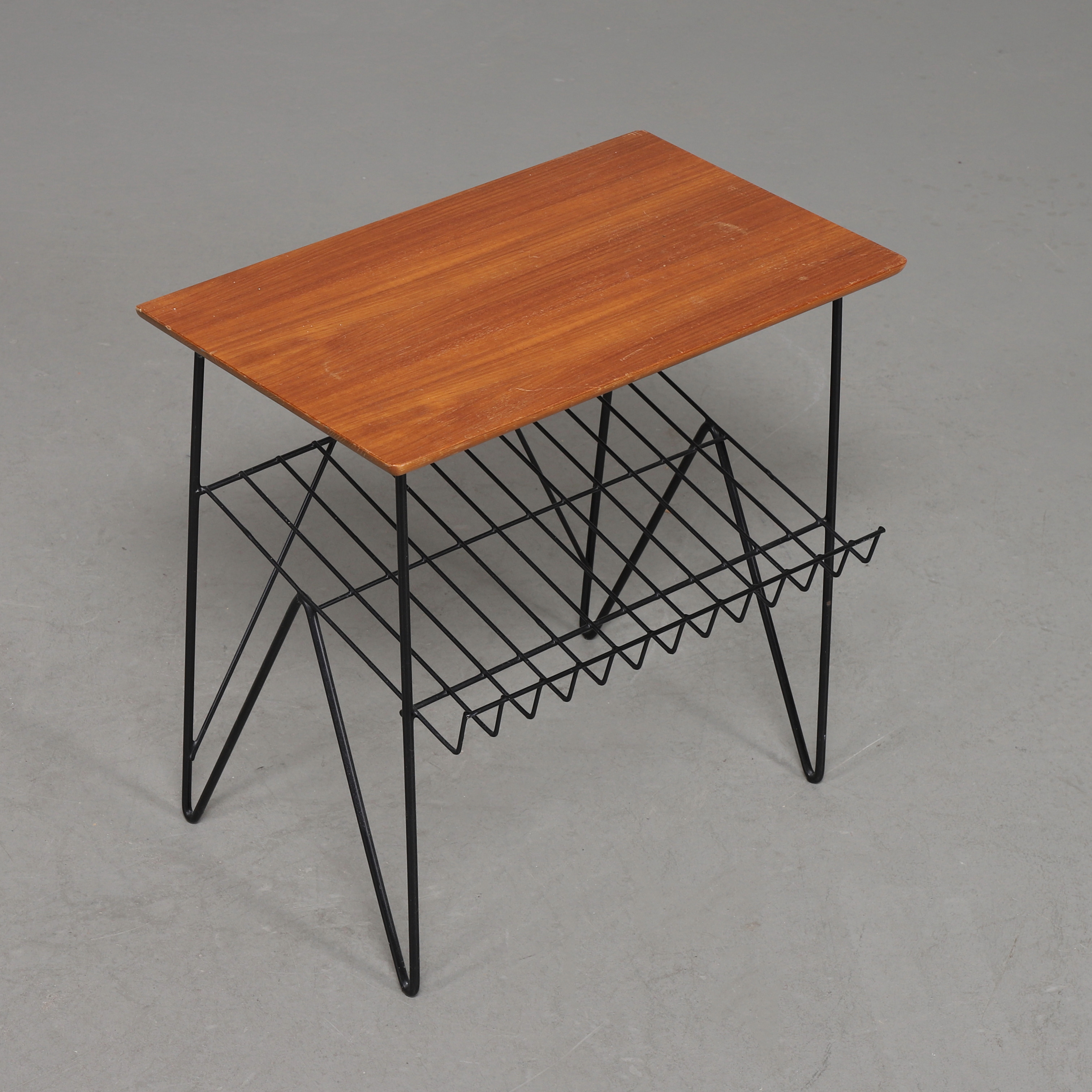 Images for 2367073. MAGAZINE TABLE, teak and wire forging, mid 20th ...