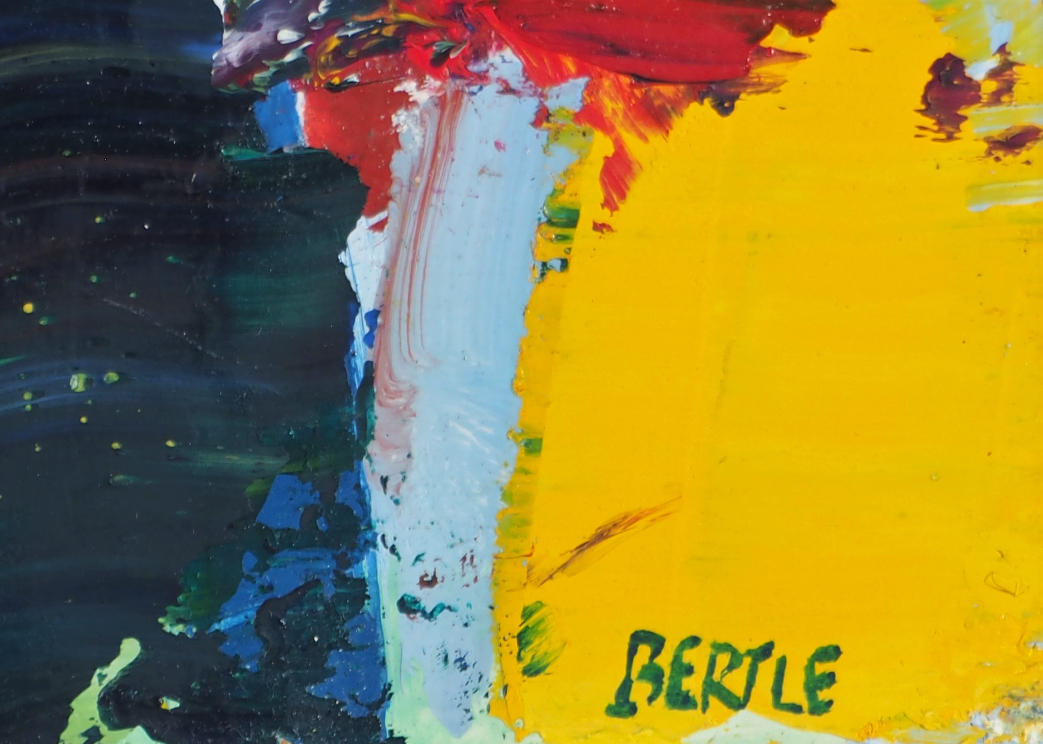 Images for 2367453. LARS BERTLE. oil on chipboard, "Players", signed ...