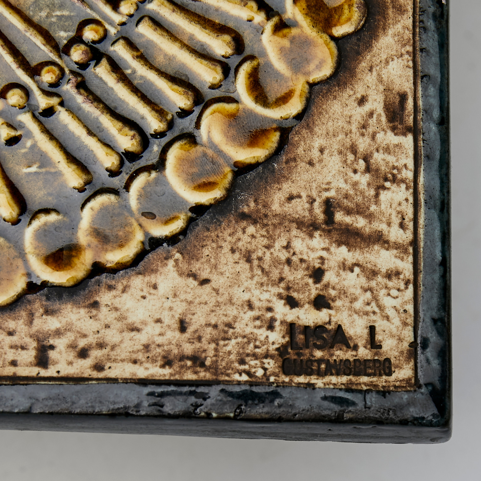 Images for 2370376. LISA LARSON. Wall relief, "Sunflower", glazed ...