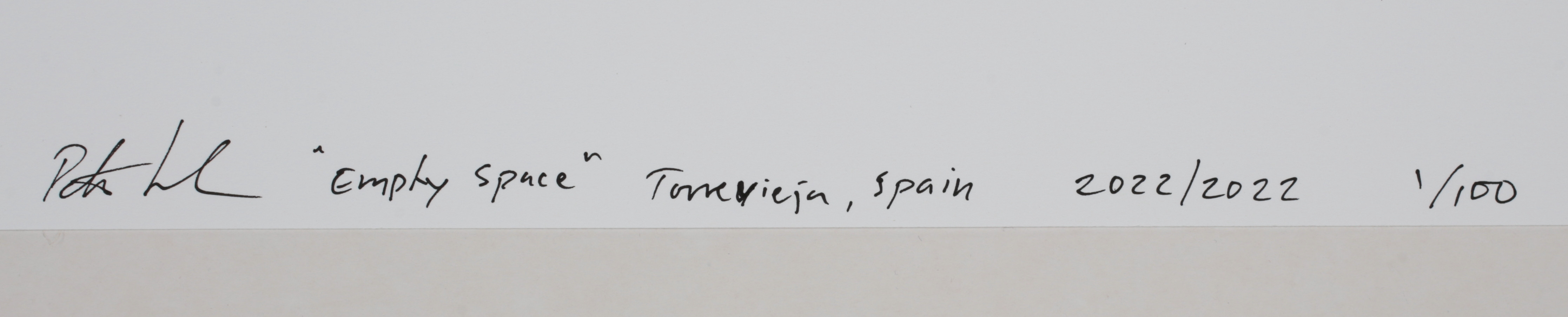 Images for 2371760. PETER JANHANS. Photography, "Empty Space ...