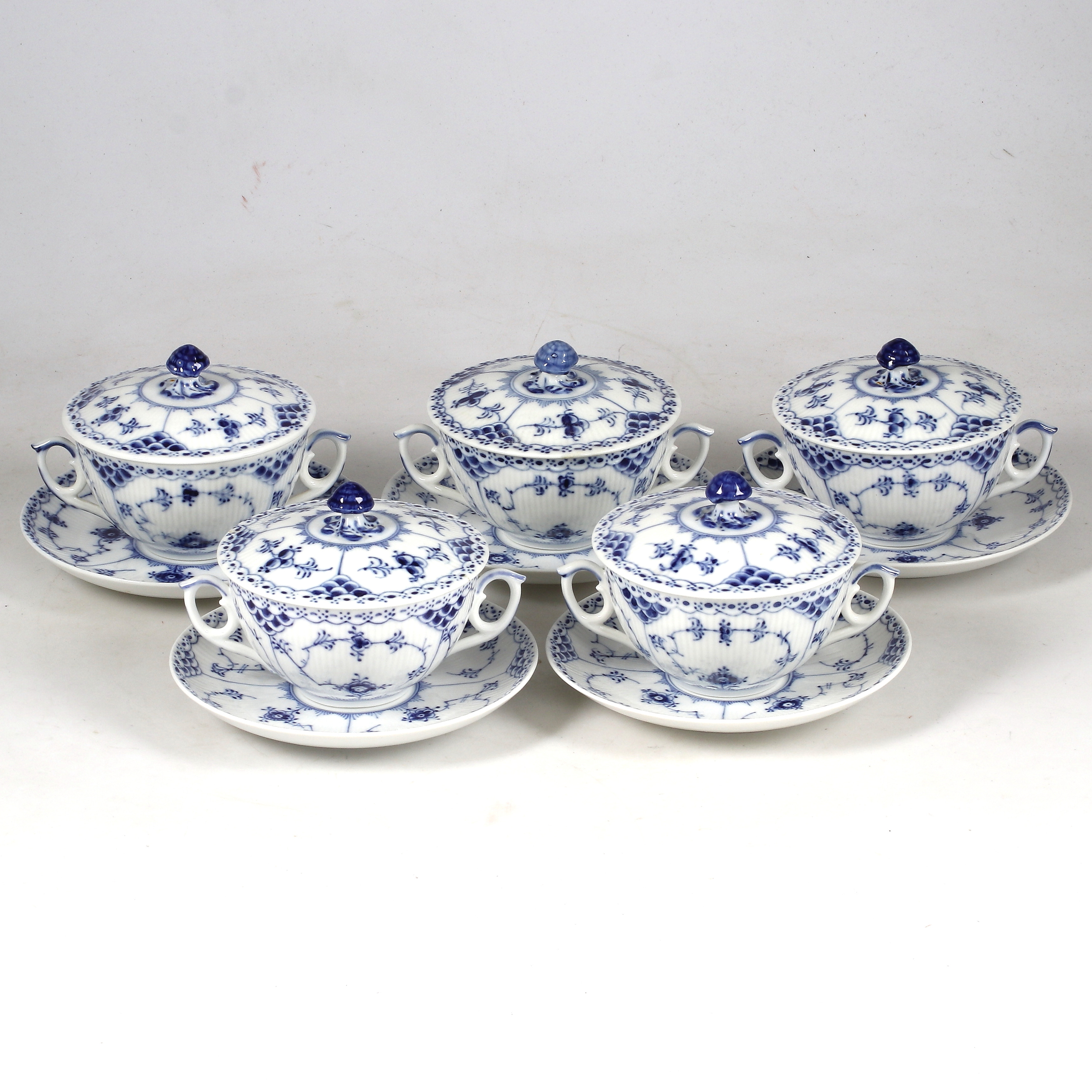 Images for 2373518. BROTH CUPS with DISH, 10 pieces, porcelain ...