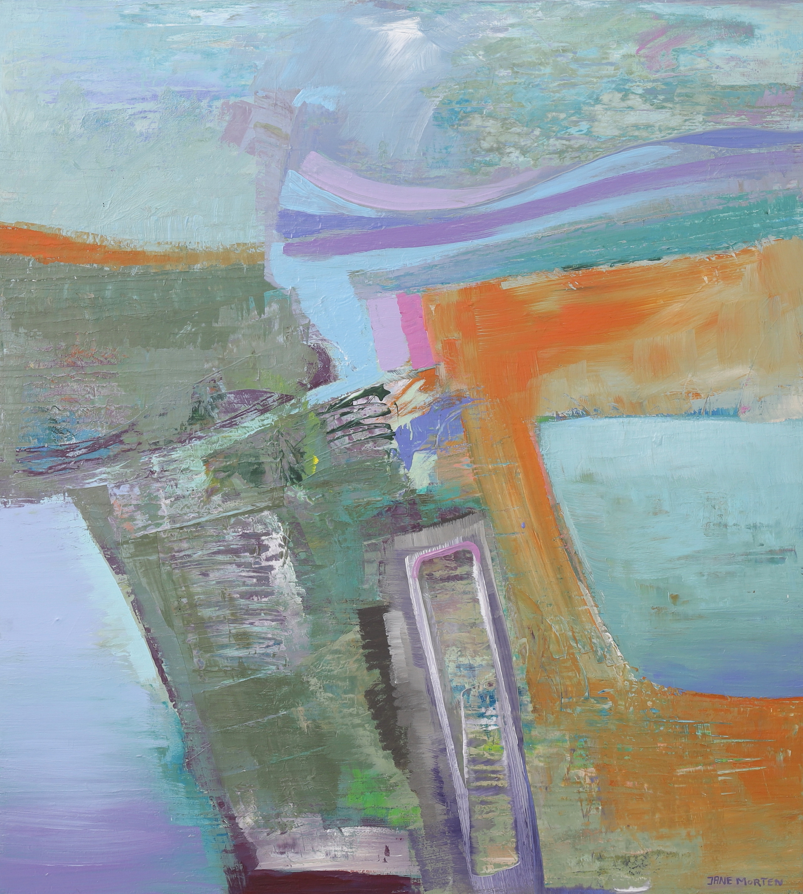 Images for 2380703. JANE MORTEN. "Indre landscape", oil on canvas ...