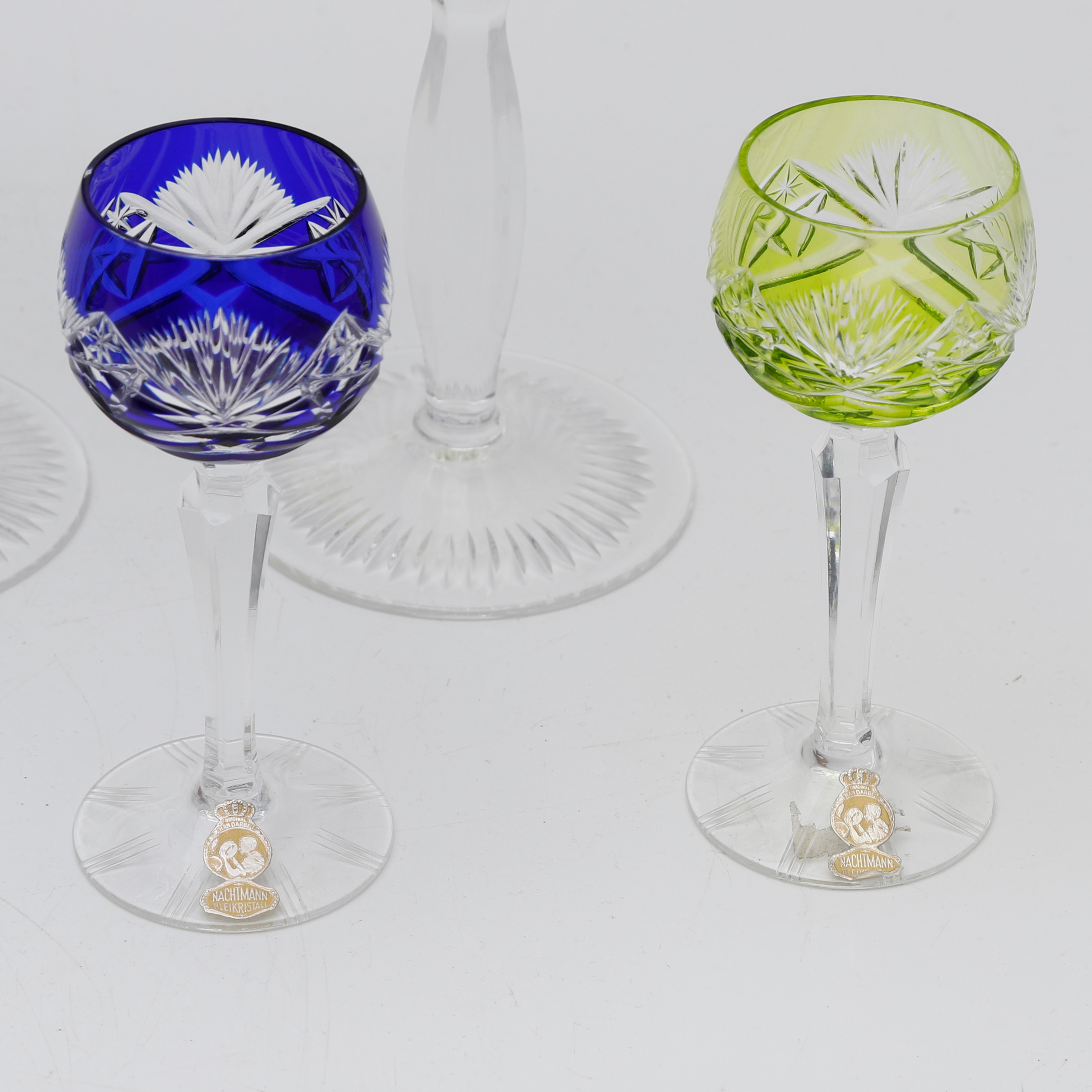 Images for 2381706. Set of six German wine glasses and six liquor ...