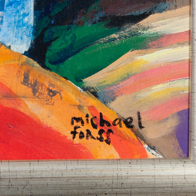 Images for 2382380. MICHAEL FORSS. oil on cardboard, talking couple ...