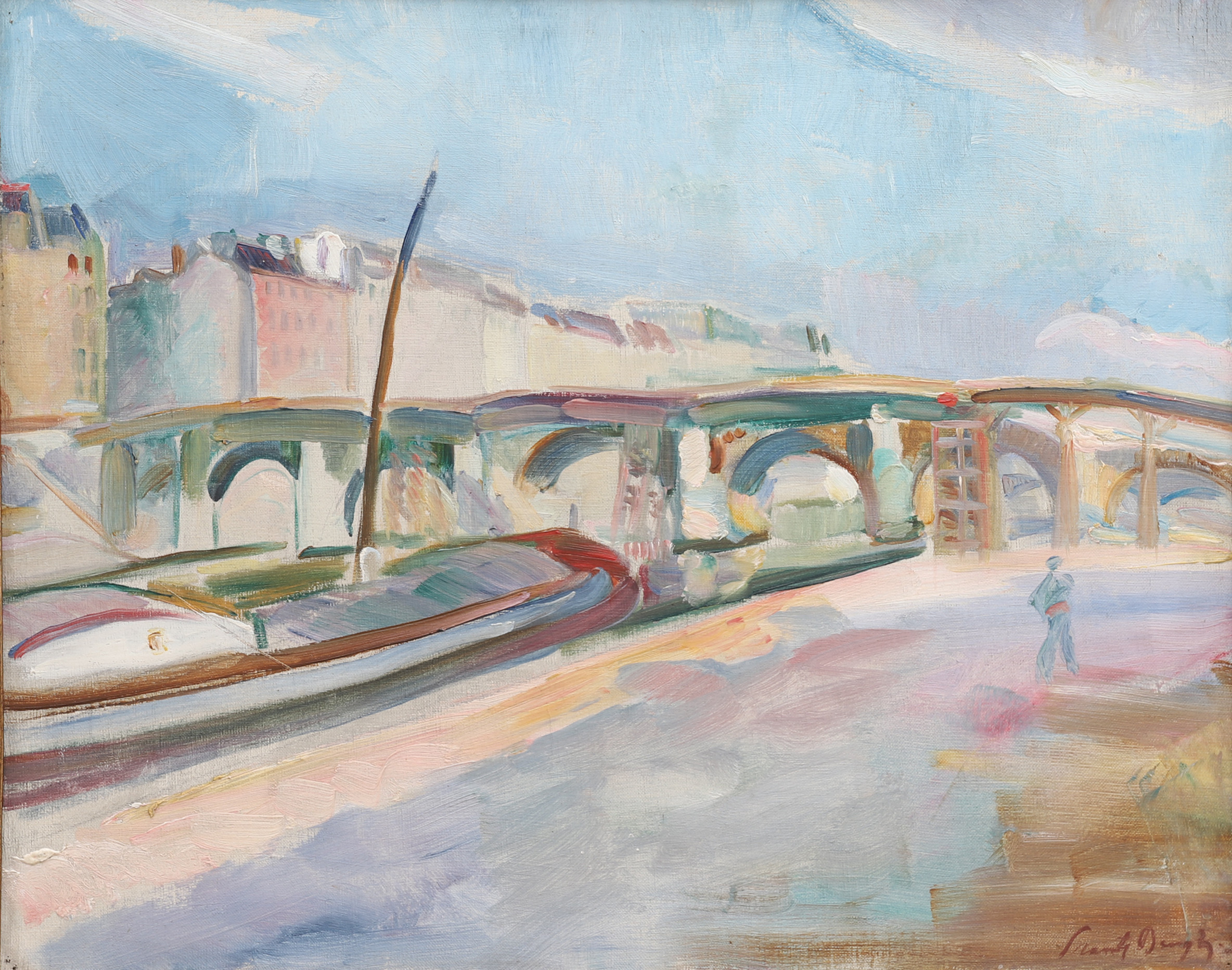 SVANTE BERGH. PARISMOTIV. Konst - Måleri - Auctionet