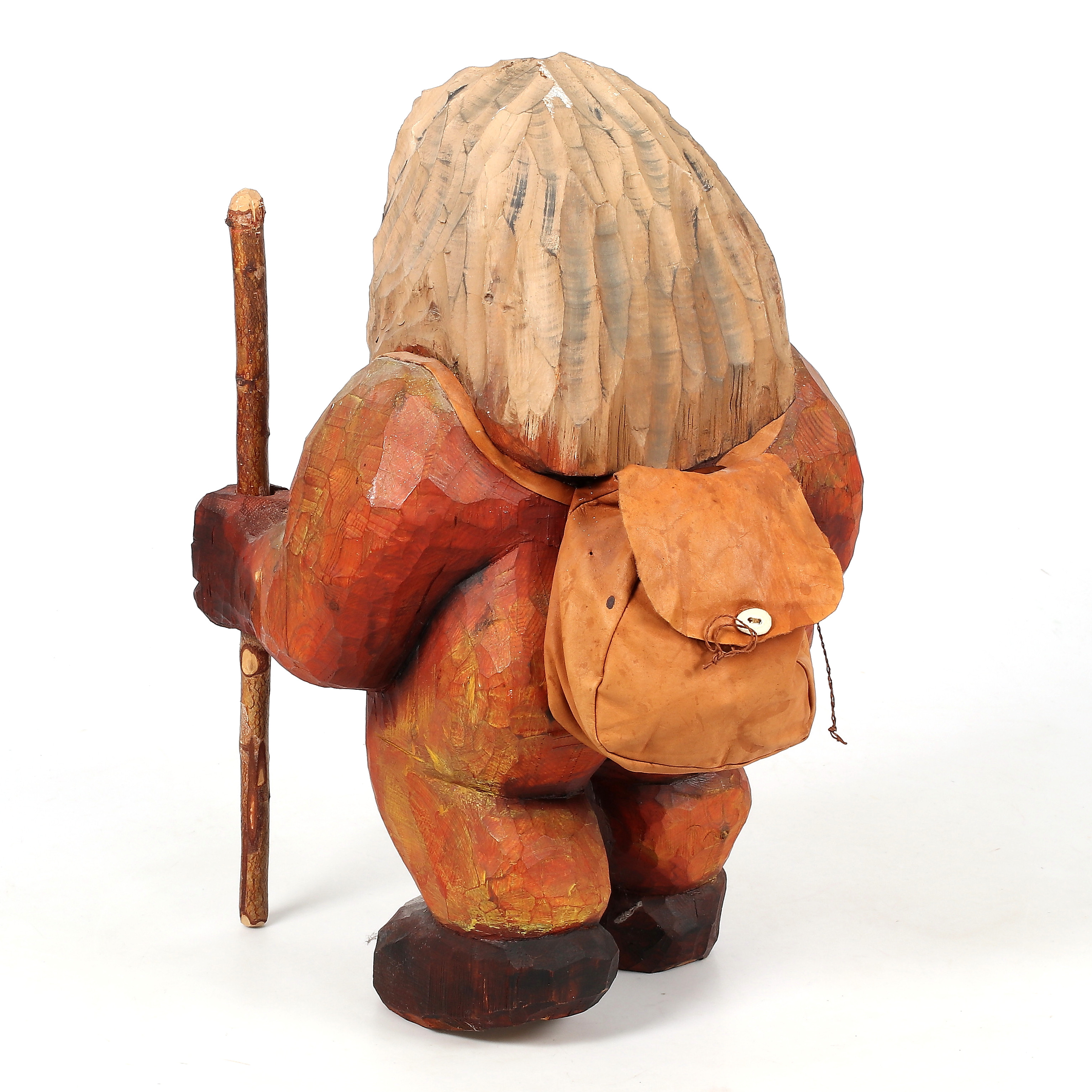 Bilder zu 2385507. WIGGO SCHULTZ. Wanderer, Holz geschnitzt und bemalt ...