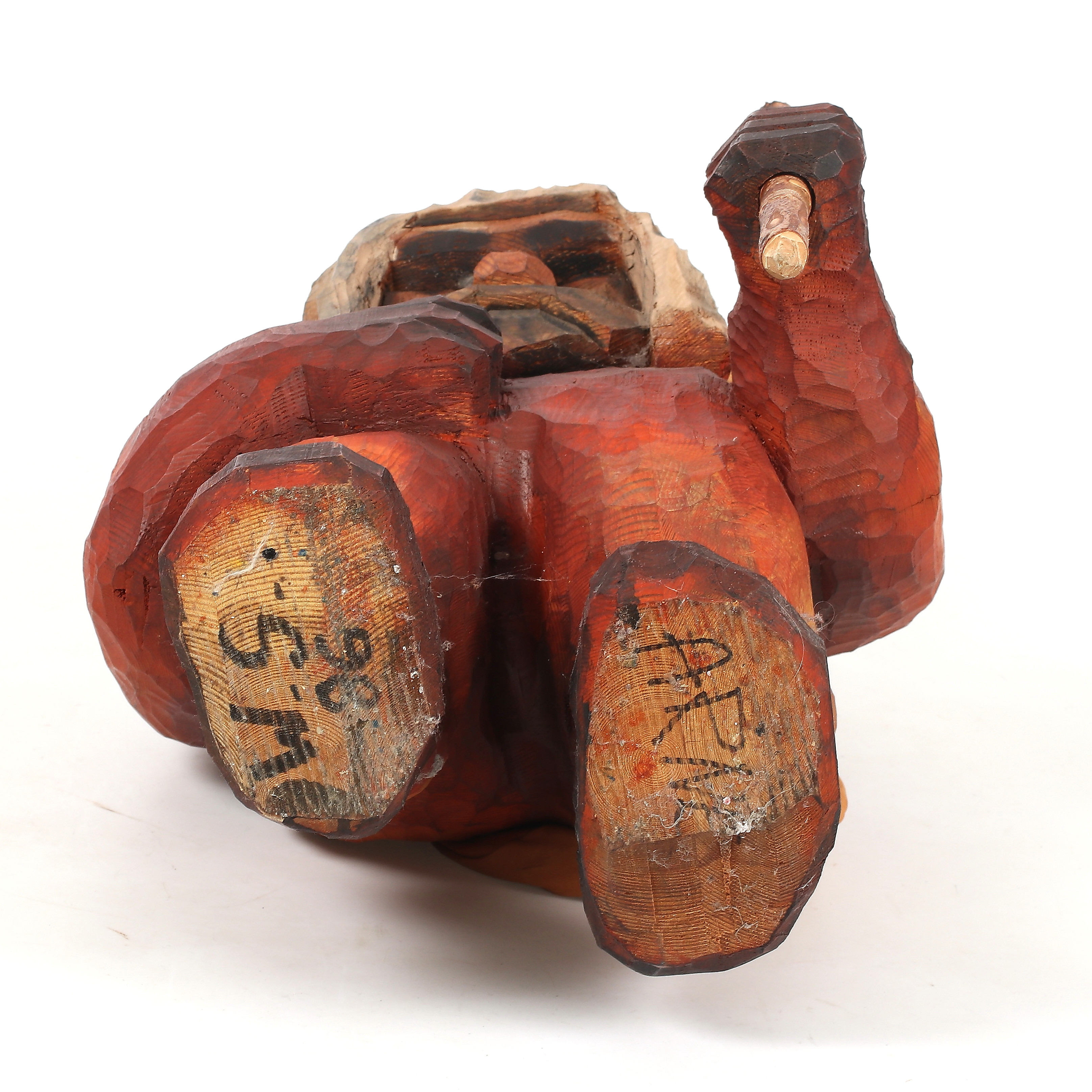 Bilder zu 2385507. WIGGO SCHULTZ. Wanderer, Holz geschnitzt und bemalt ...