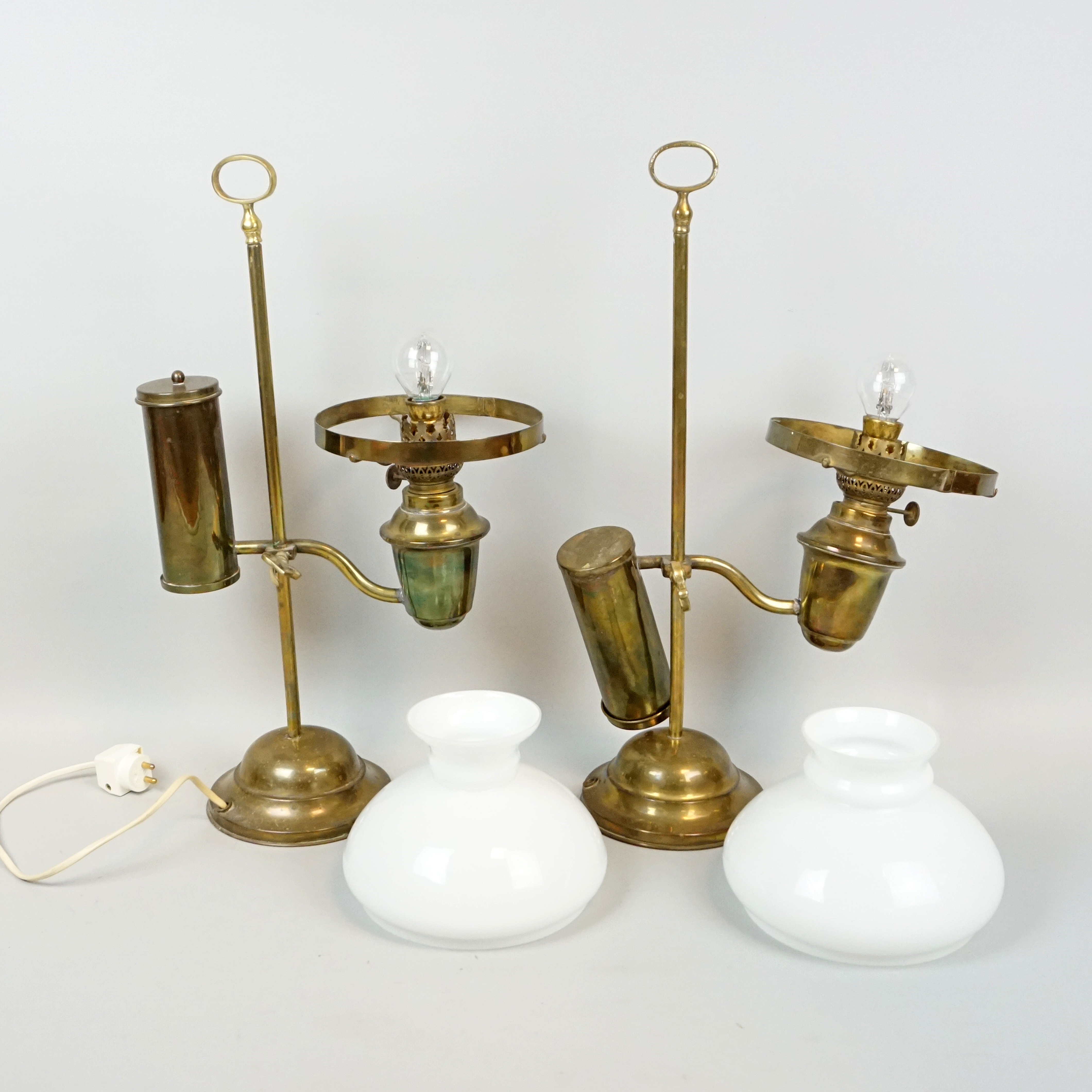 Images for 2387038. TABLE PHOTO LAMPS, 2 electrified, one lamp with ...