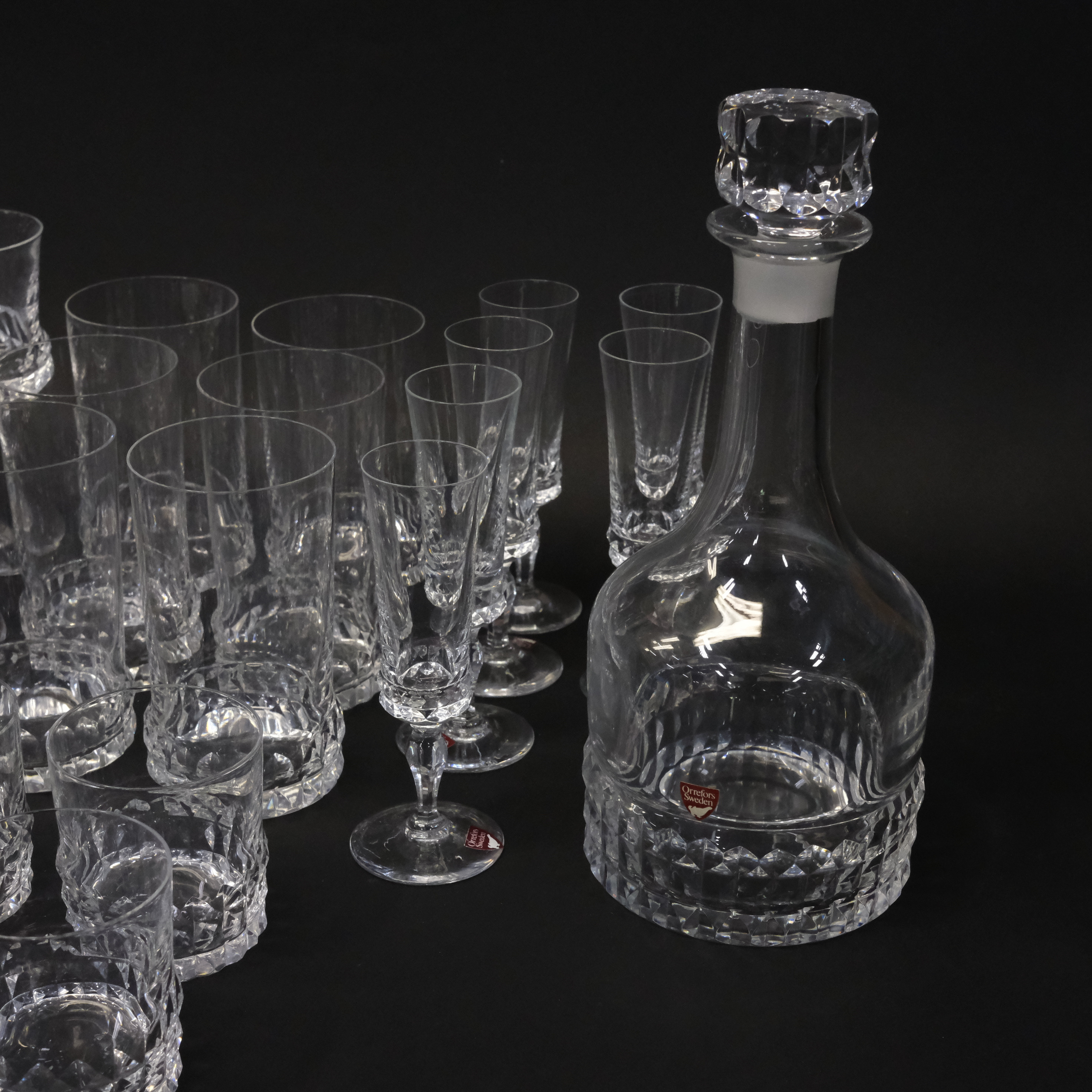 Images for 2387158. INGEBORG LUNDIN. 32 GLASSWARE PARTS ORREFORS SILVIA ...