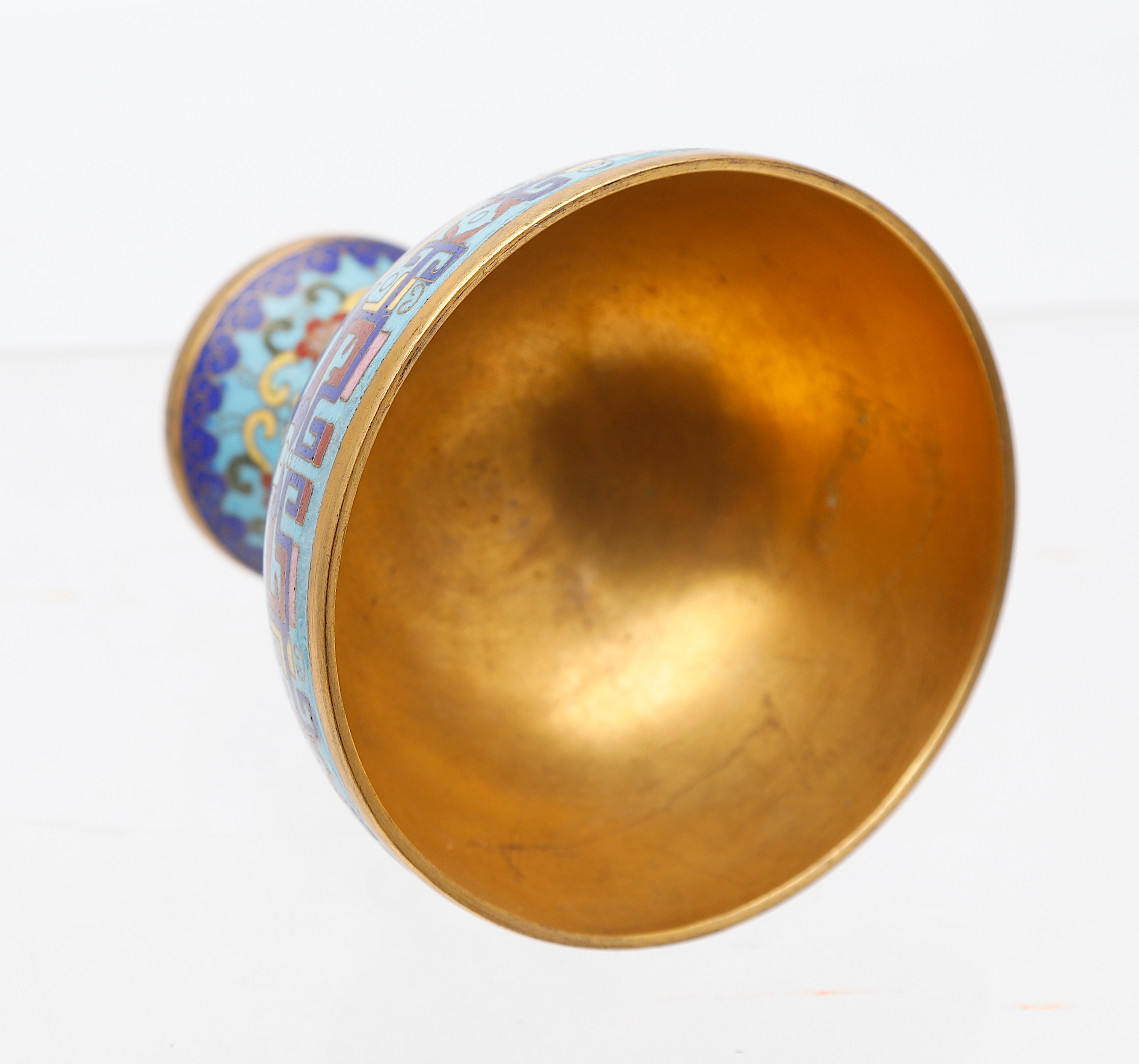 Images for 2387539. Four Chinese goblets in "cloisonné" enamel, second ...