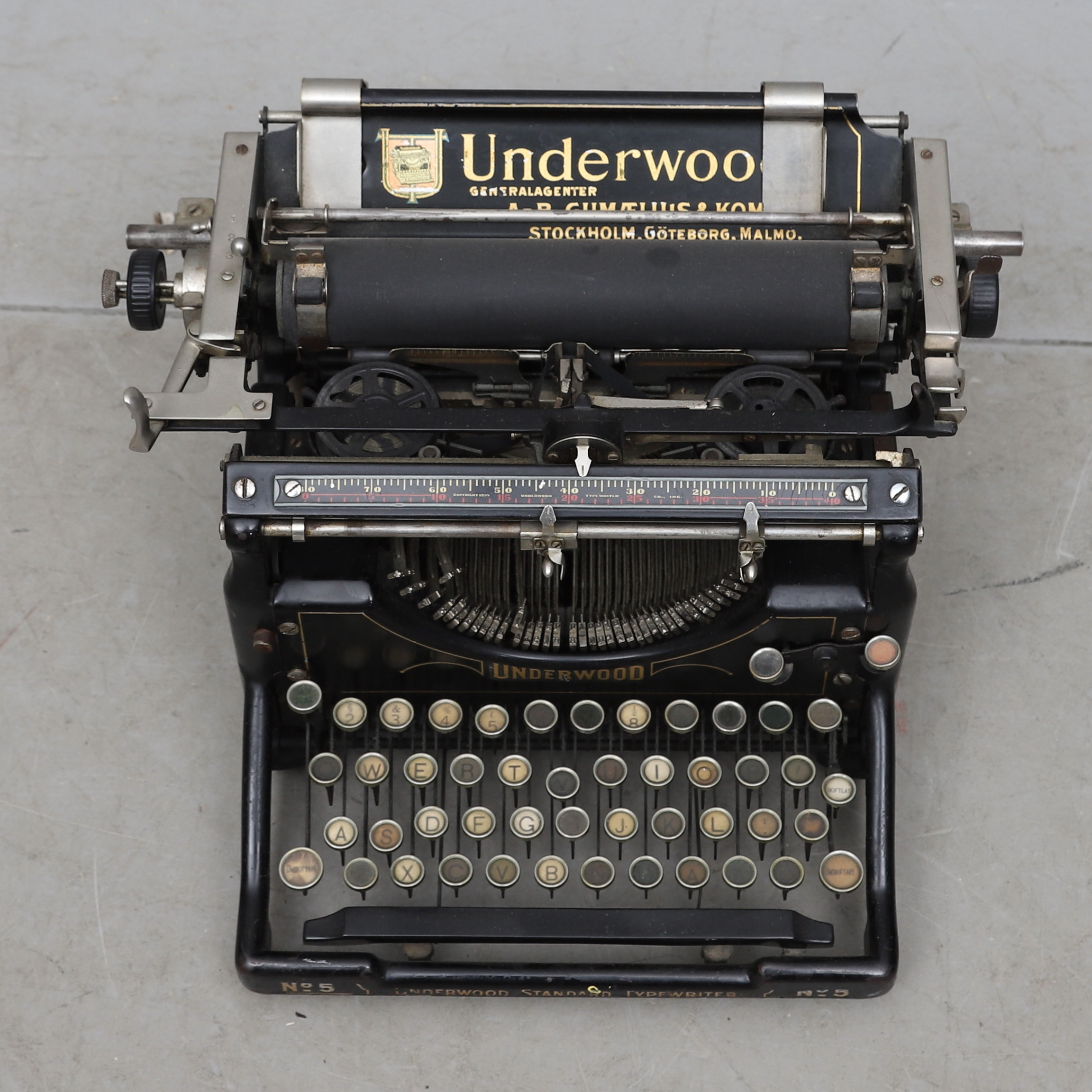 Images for 2388211. TYPEWRITER, "Underwood", AB Gumaelius & Kompany ...