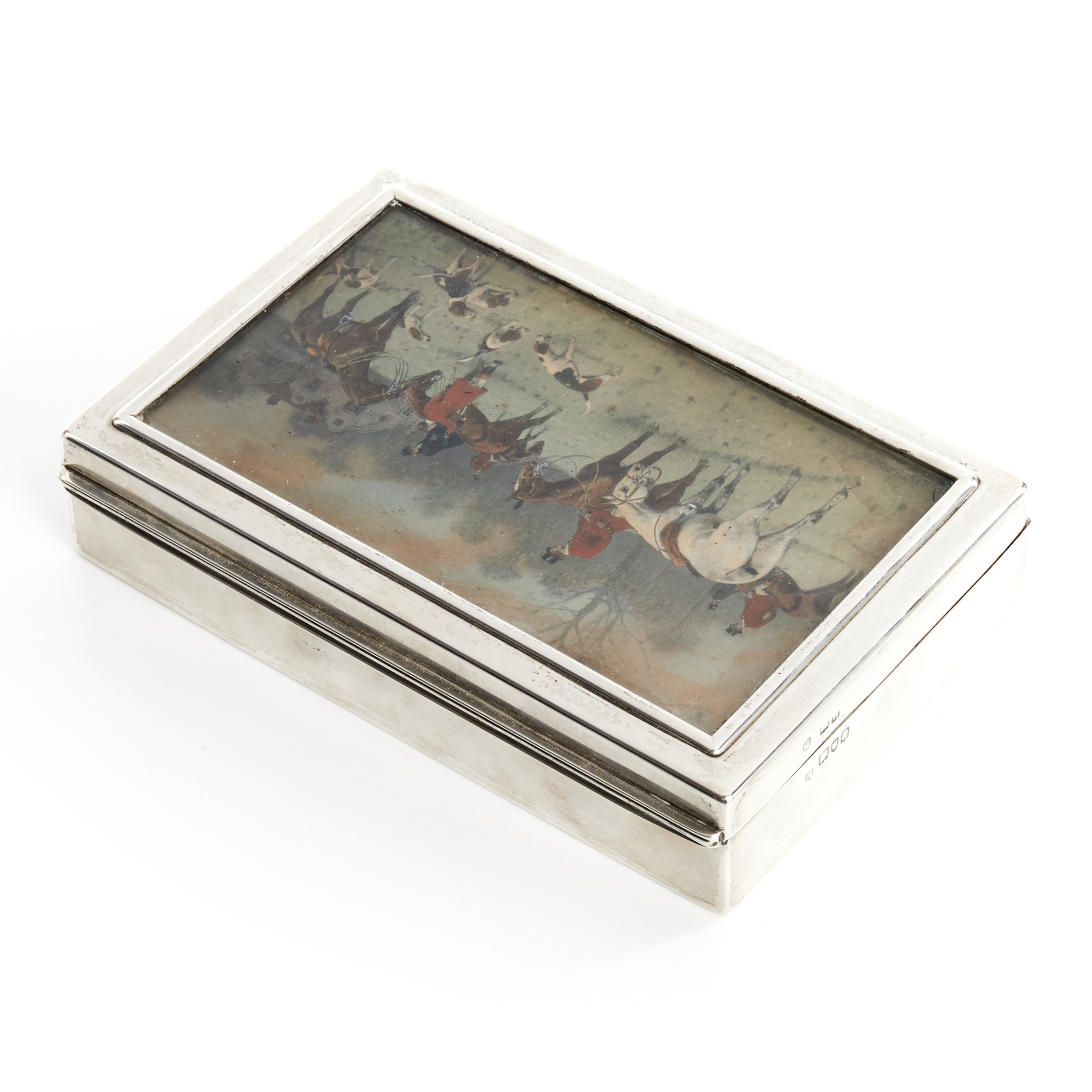 Images for 2388585. CIGARETTE BOX, silver, England, turn of the century ...