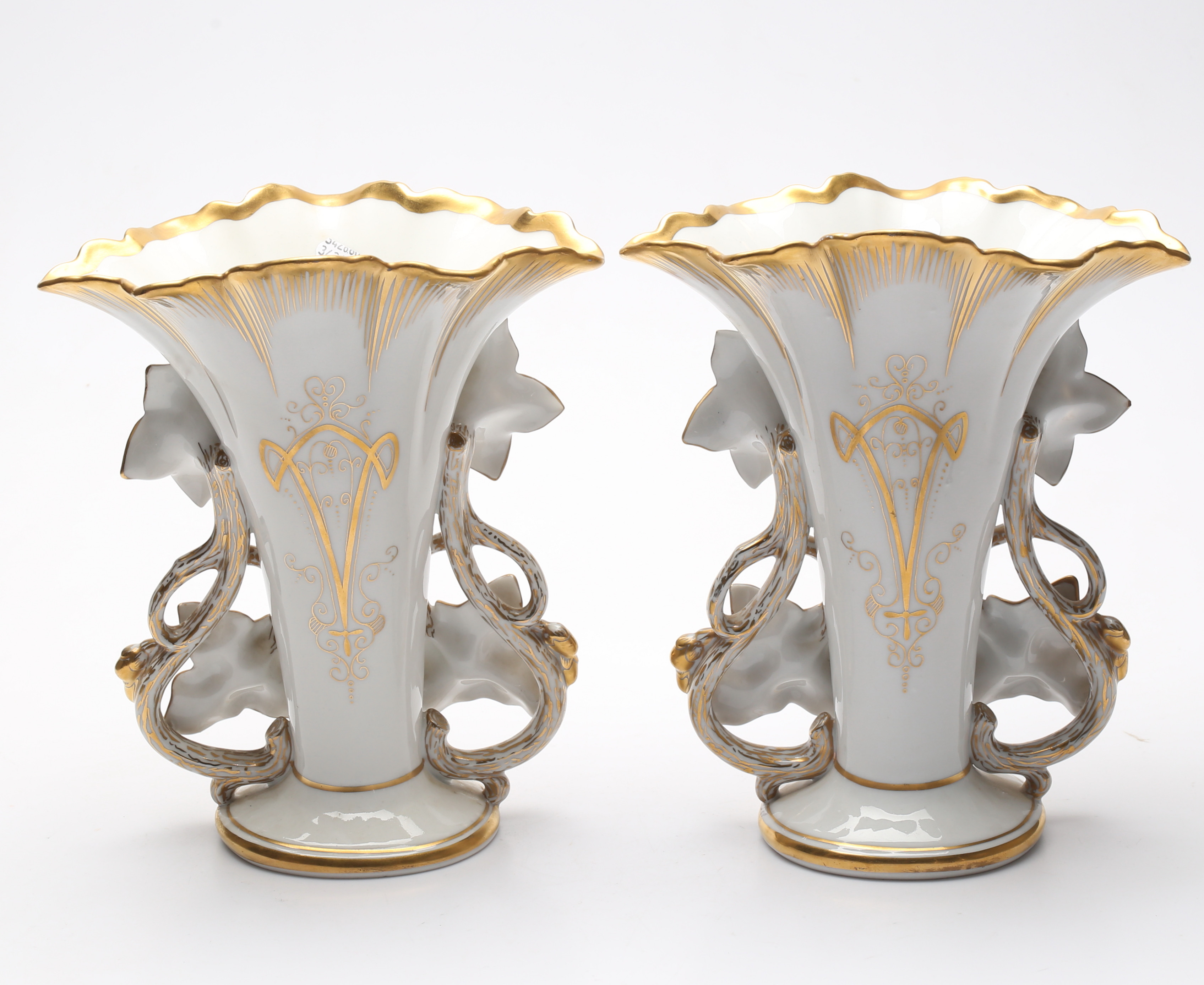 Images for 2390222. VASES, a pair, porcelain, Carl Tielsch, Altwasser ...