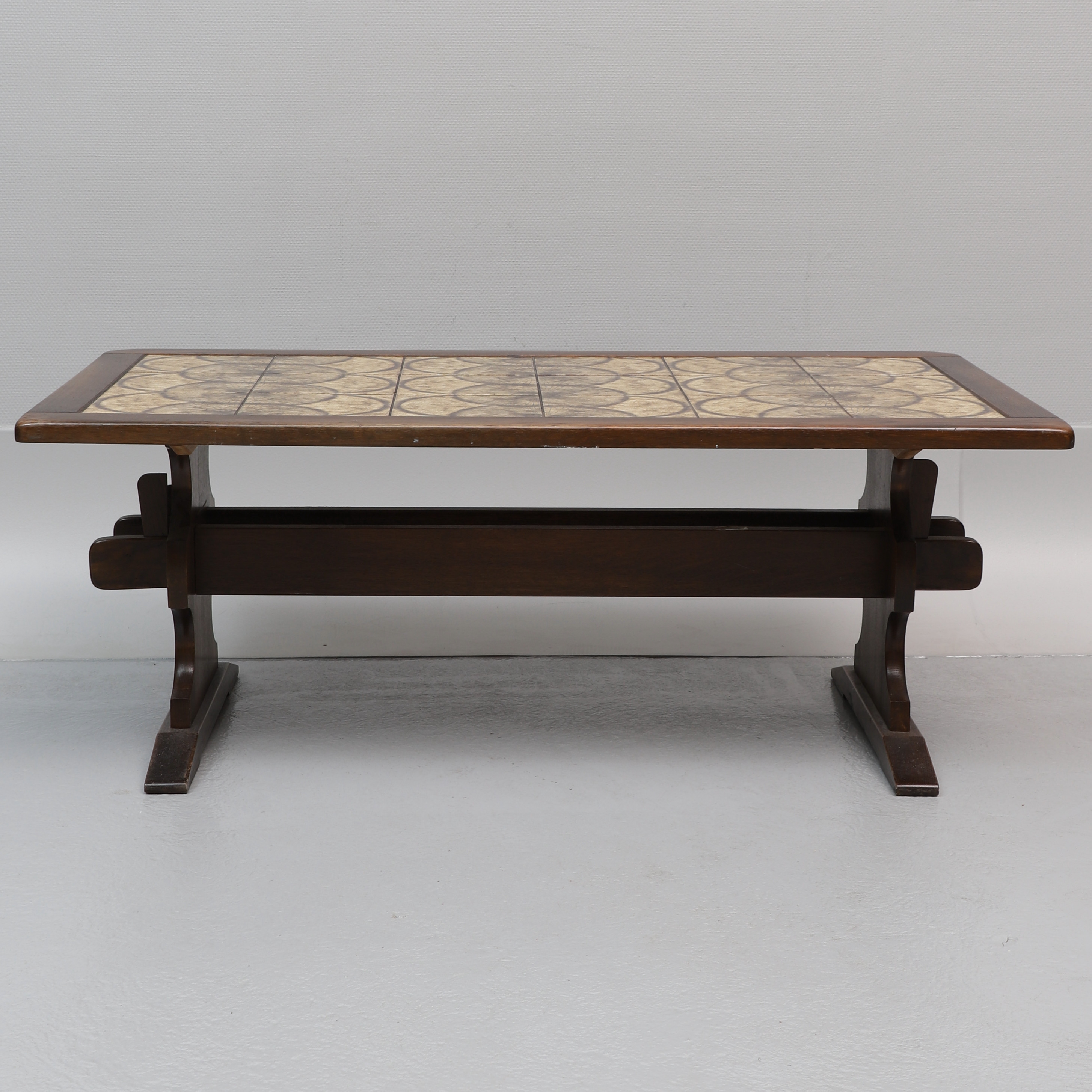 Images for 2391163. COFFEE TABLE, wood with tile inlay. - Auctionet