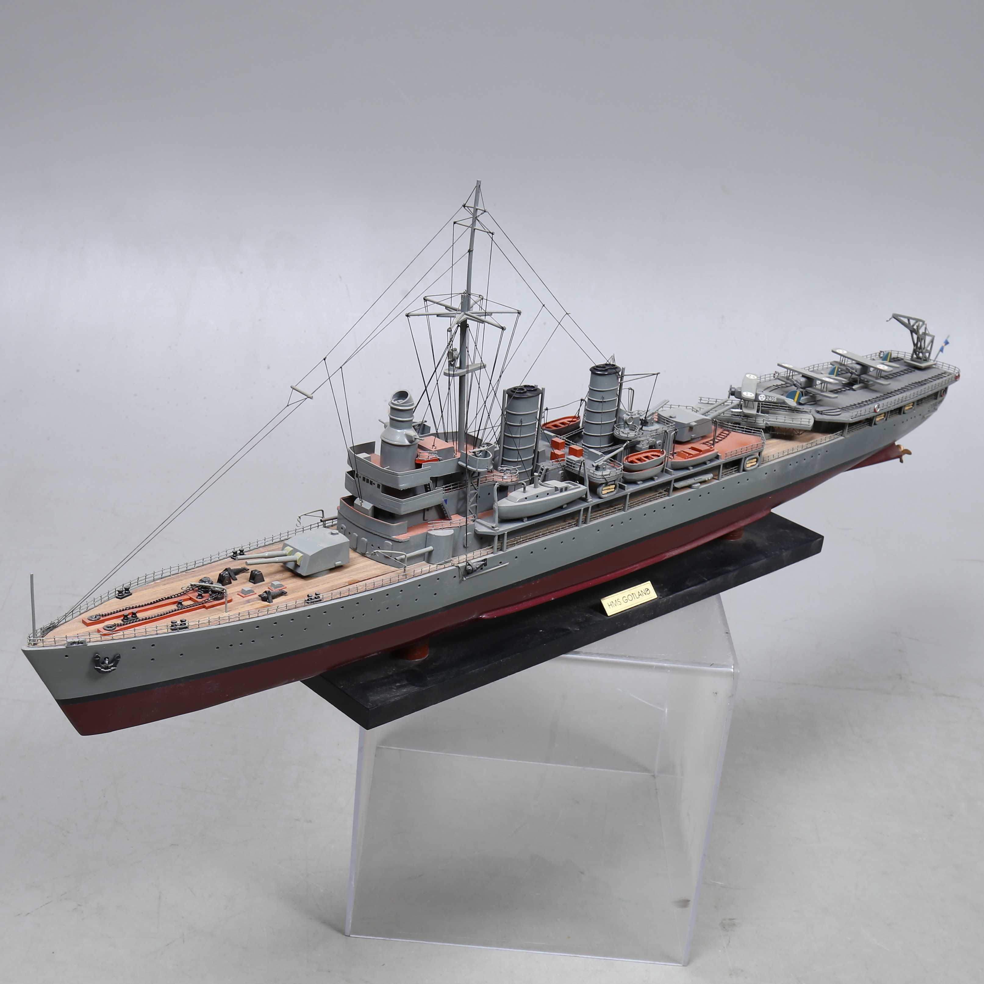 Images for 2397484. SHIP MODEL, "Gotland", wooden, aircraft cruiser ...