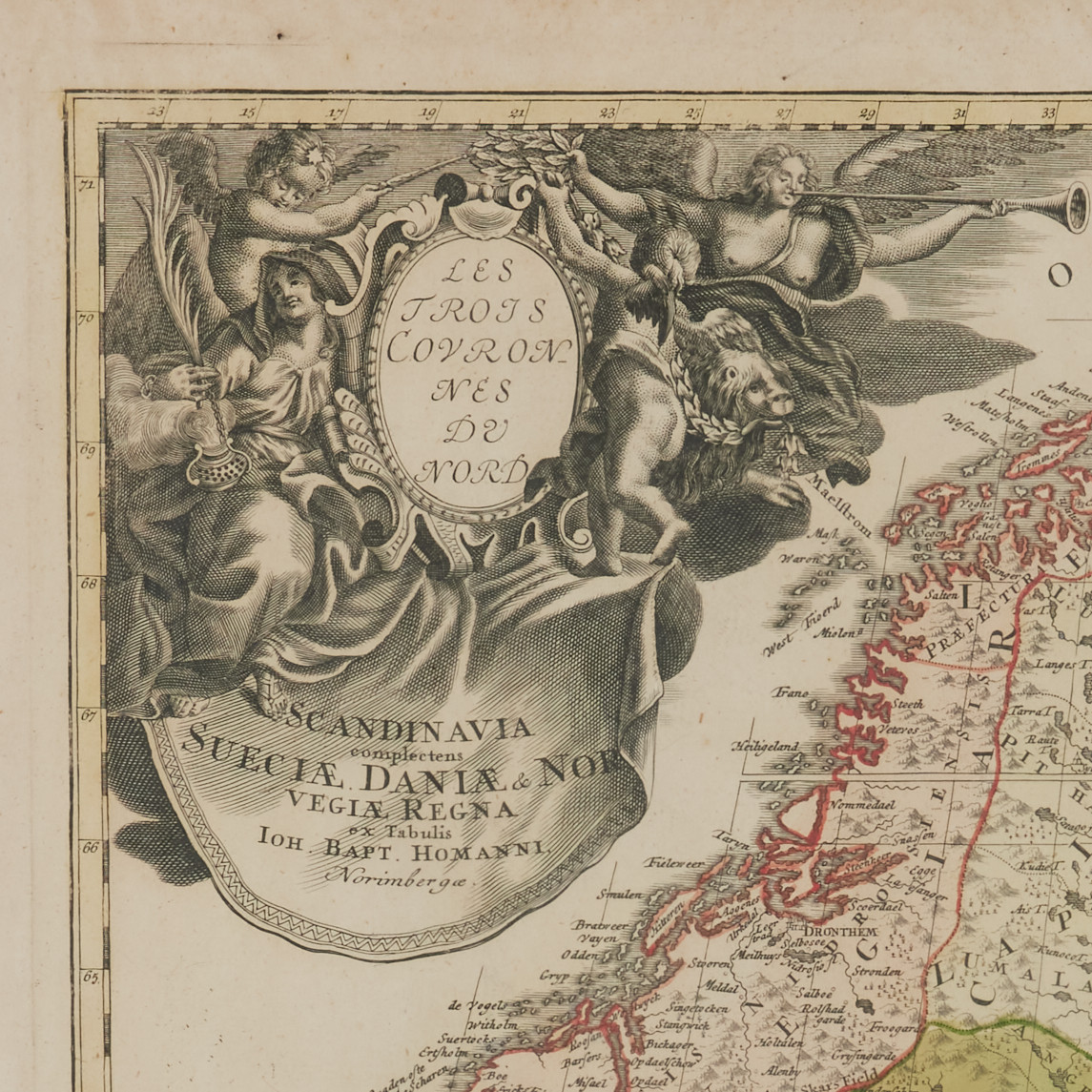 Images for 2398390. HOMANN, MAP OF SCANDINAVIA, CA 1730. - Auctionet