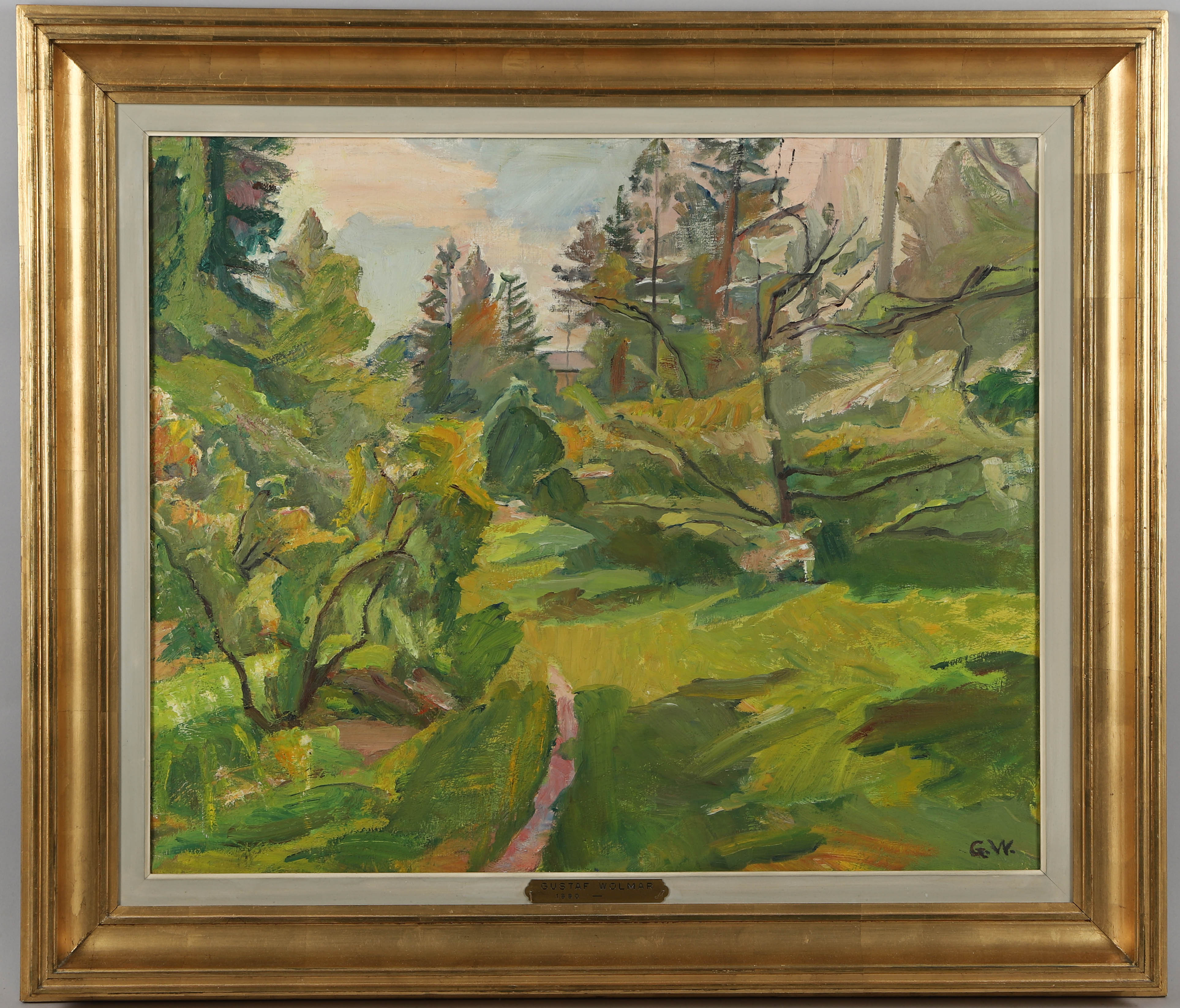 Images for 2399020. GUSTAF WOLMAR (1880-1971). Forest glade, oil on ...