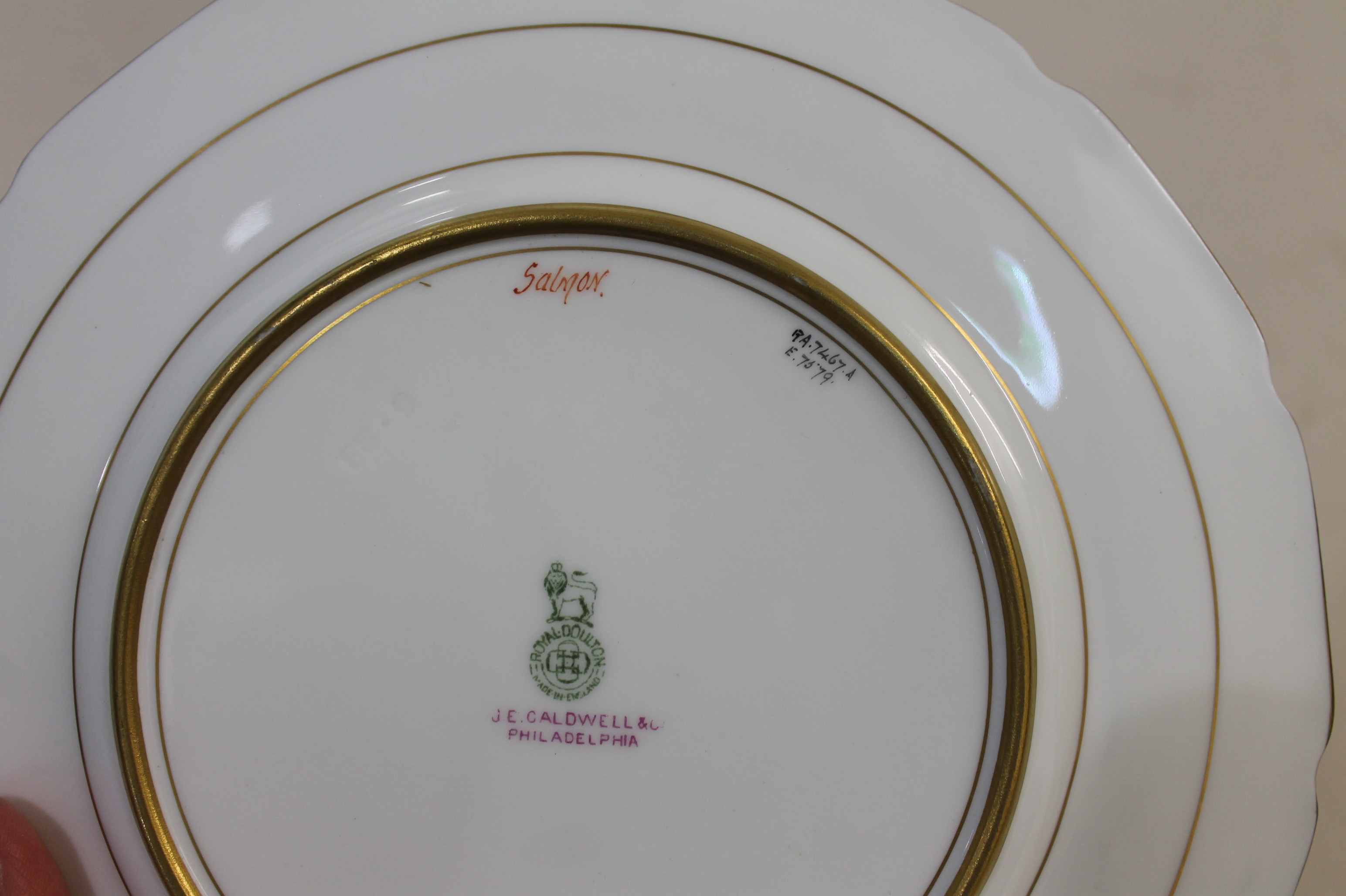 Images for 2400791. SET OF ROYAL DOULTON SIGNED CABINET PLATES, FISH ...
