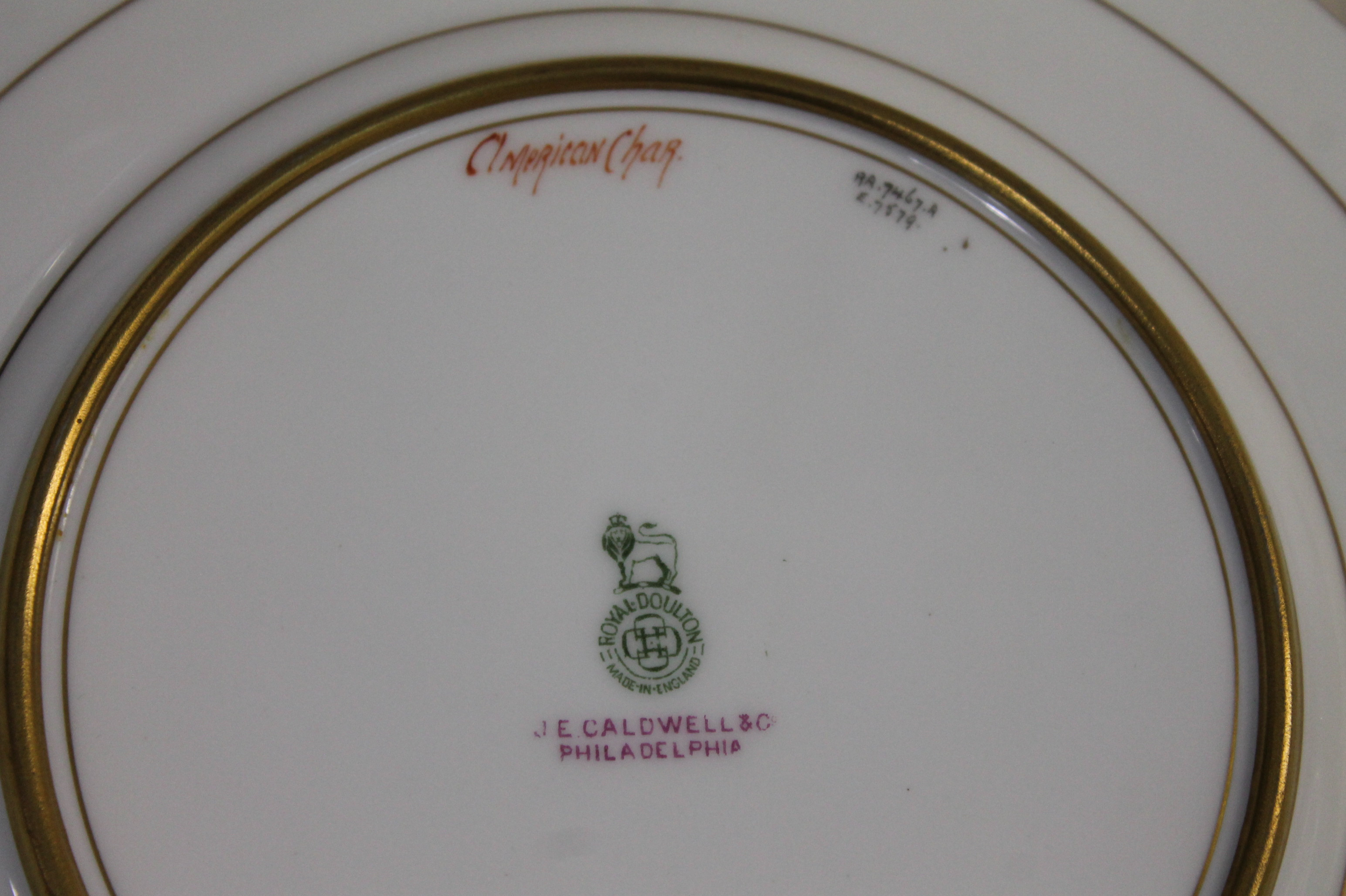 Images for 2400791. SET OF ROYAL DOULTON SIGNED CABINET PLATES, FISH ...