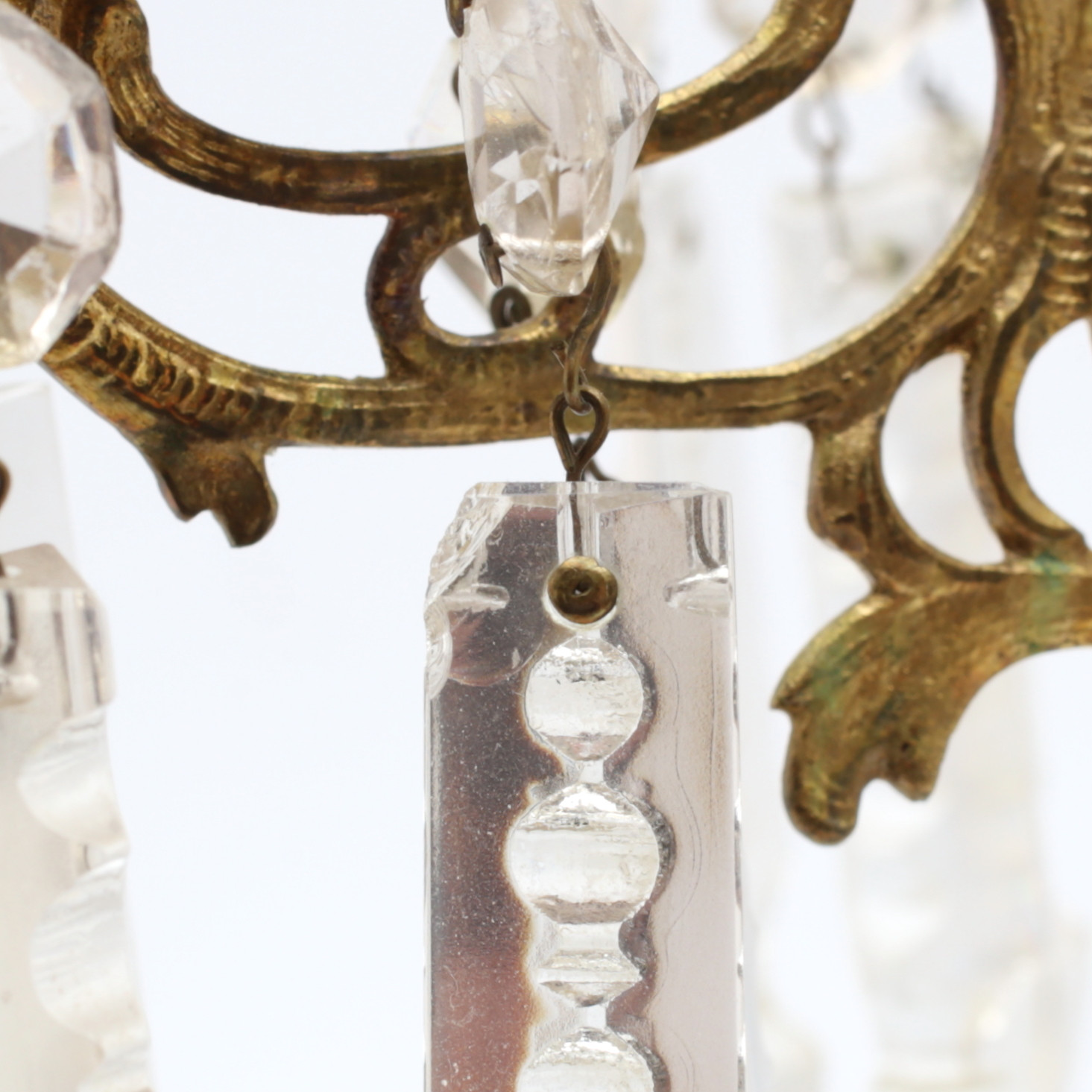 Images for 2403874. CANDELABER, brass, glass, alabaster, for five ...