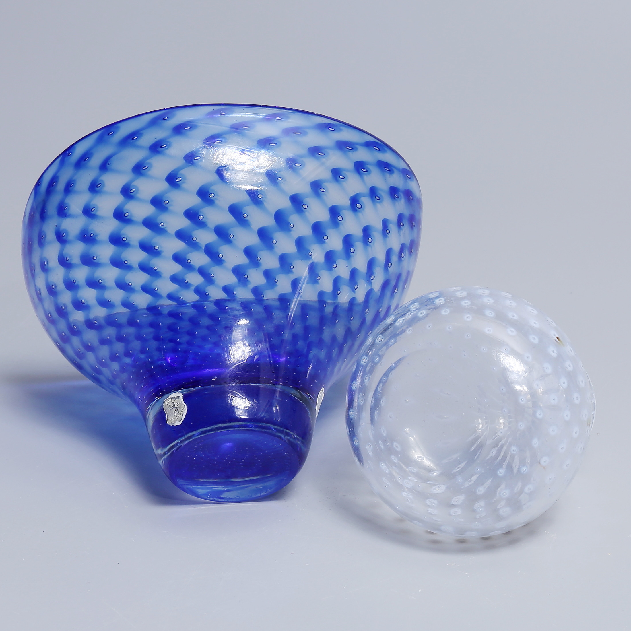 Images for 2403923. BOWL AND VASE, glass, Åfors Kristall, bowl signed ...
