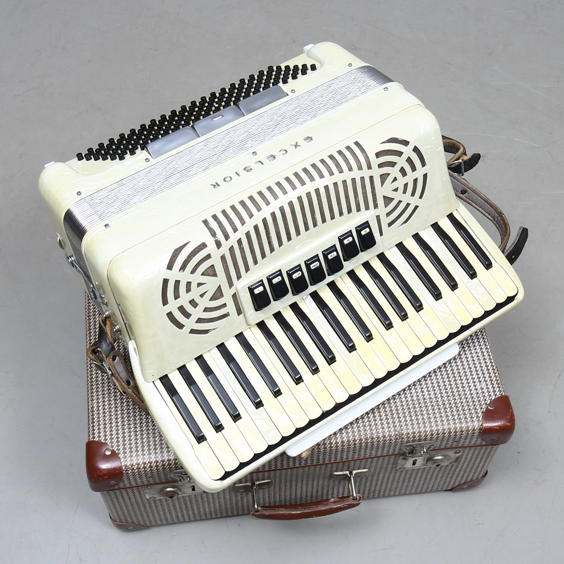 DRAGSPEL, Excelsior. Samlarföremål - Musikinstrument - Auctionet