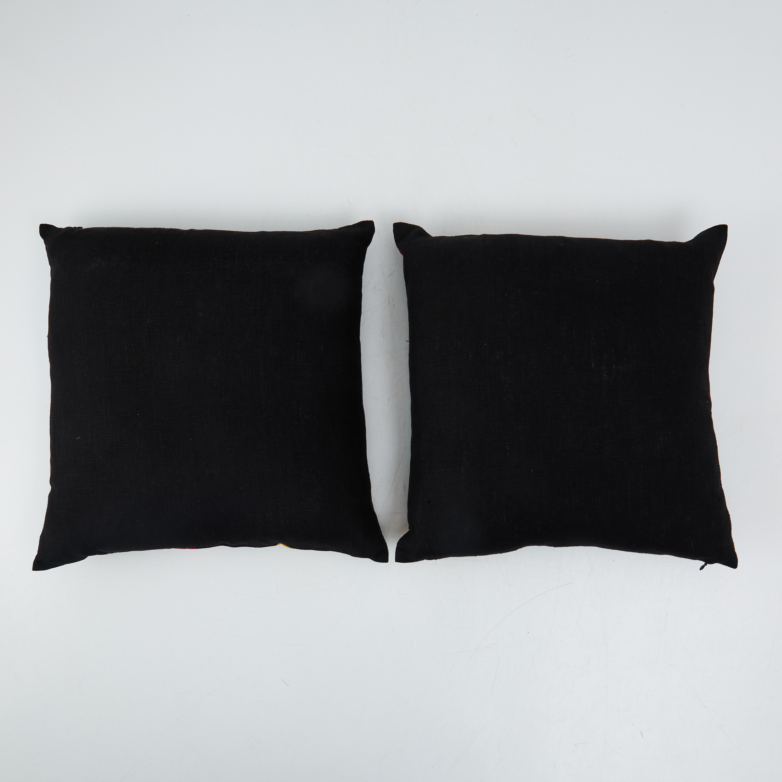 Images for 2405220. PILLOWS, a pair, linen, front with pattern ...