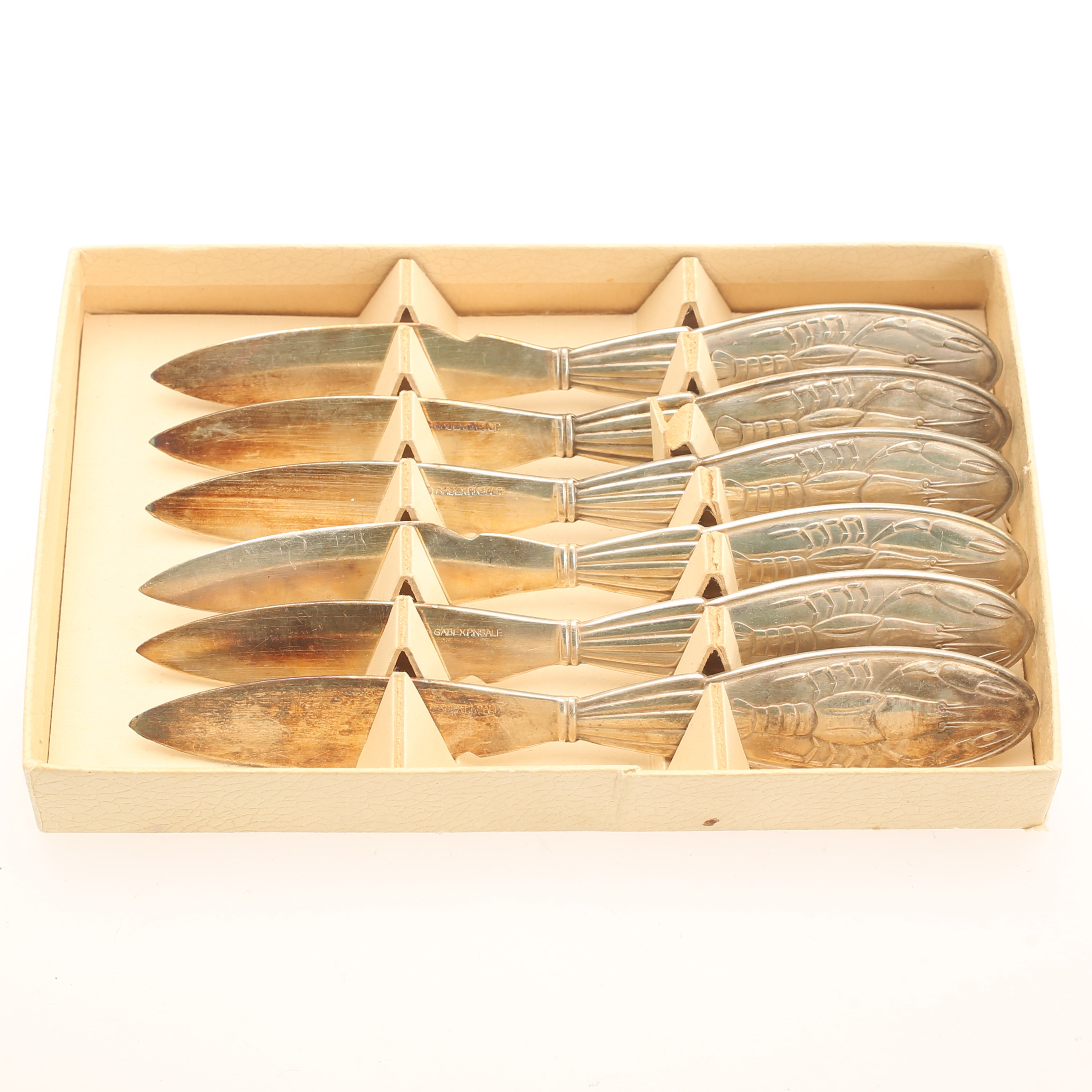 Images for 2407043. CANCER KNIVES, 6 pieces, nickel silver, GAB ...