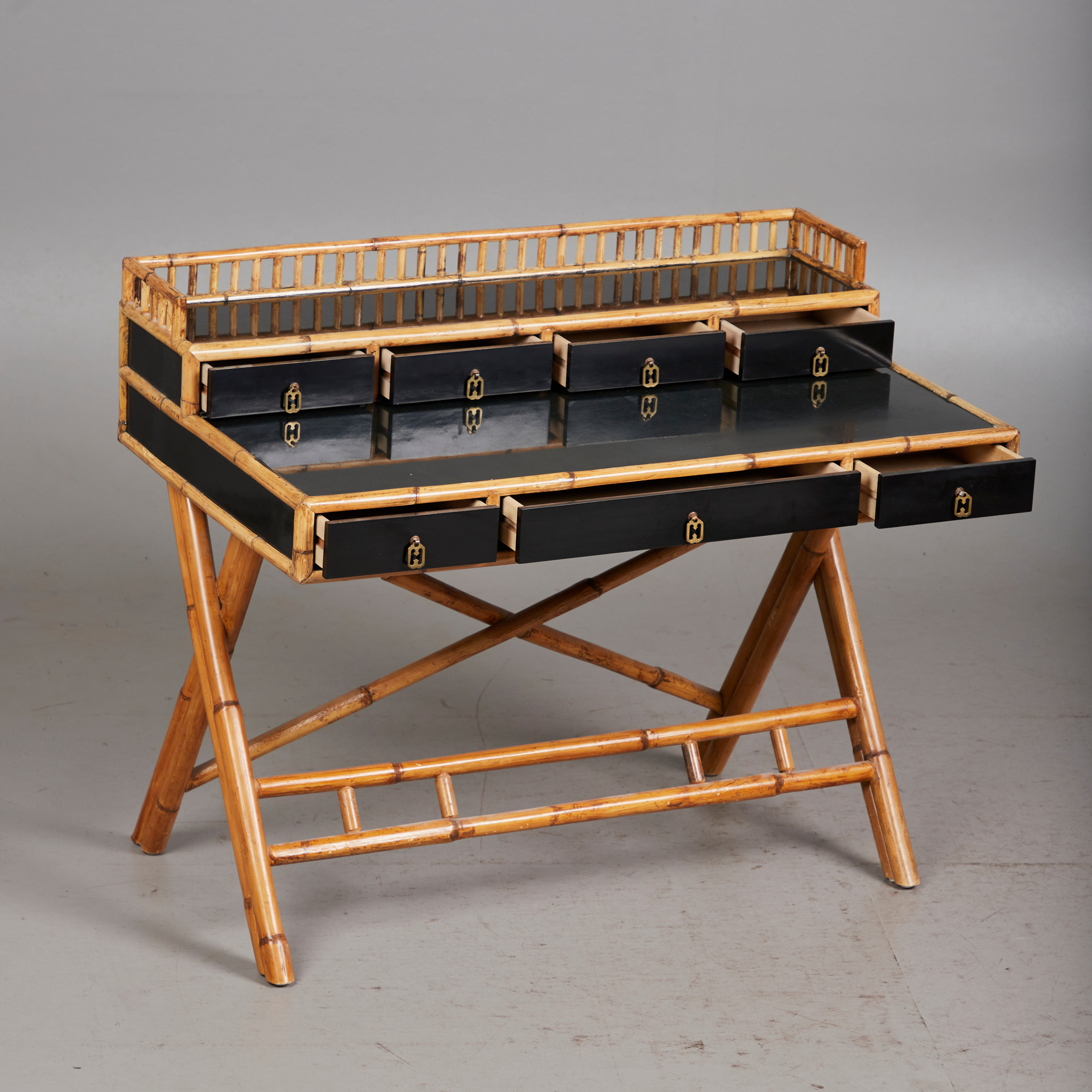 Images for 2410566. E Murio, desk and chair / armchair, bamboo, wood ...