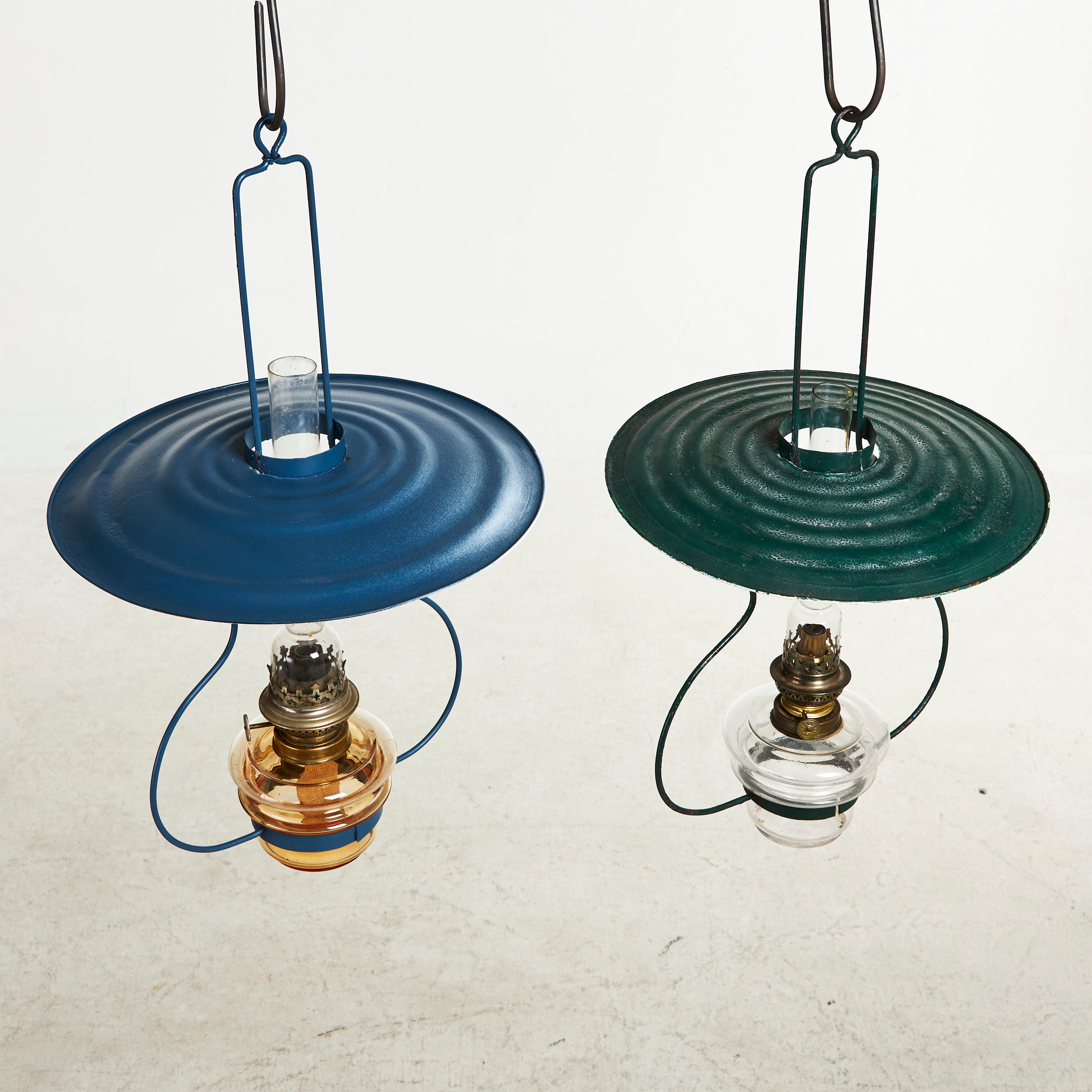Images for 2411620. CEILING PHOTO LAMPS, 2 pcs, frame in brass, shade ...