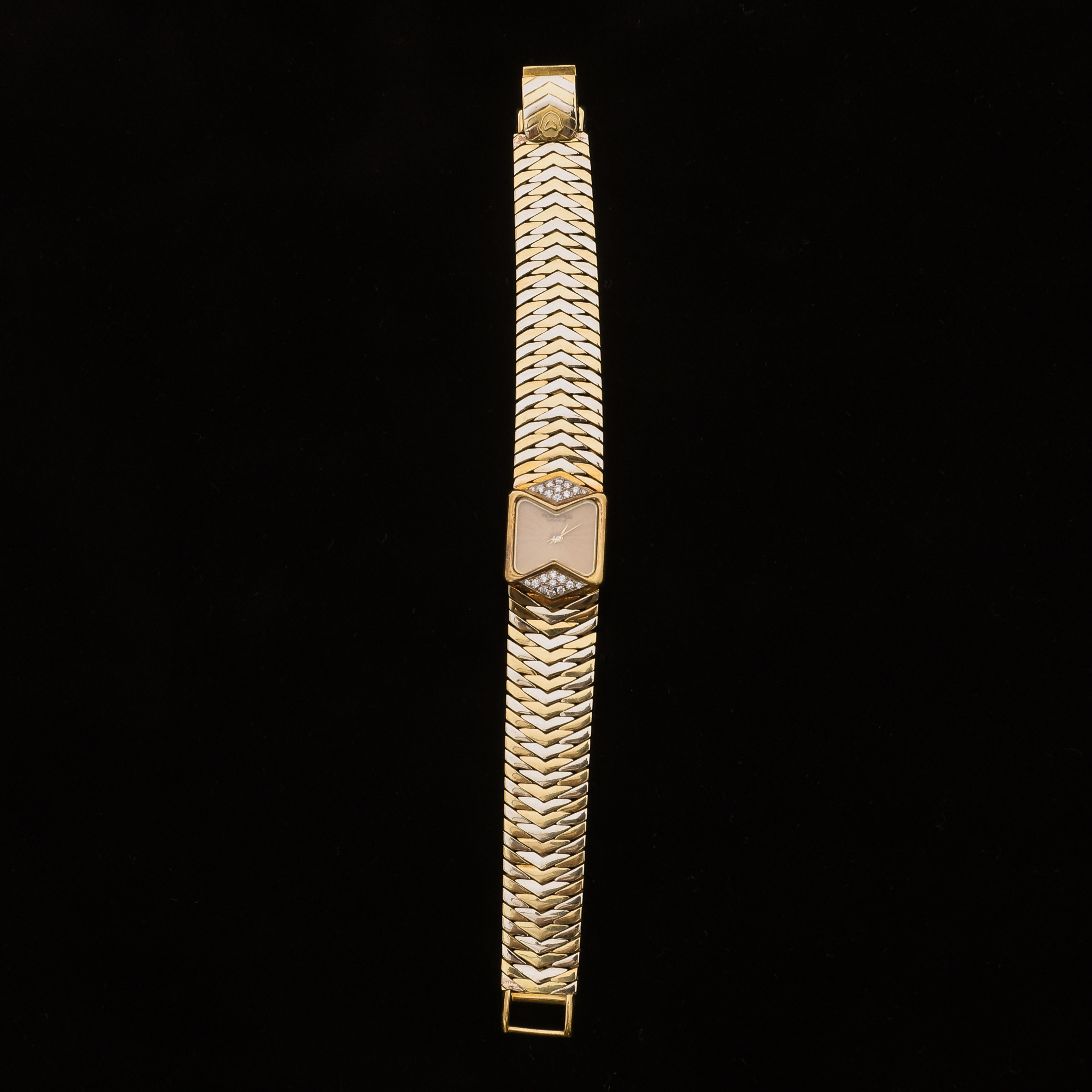 Images for 2413002. ROBERGE, GENEVE. A LADIES 750 MARK AND DIAMOND SET ...