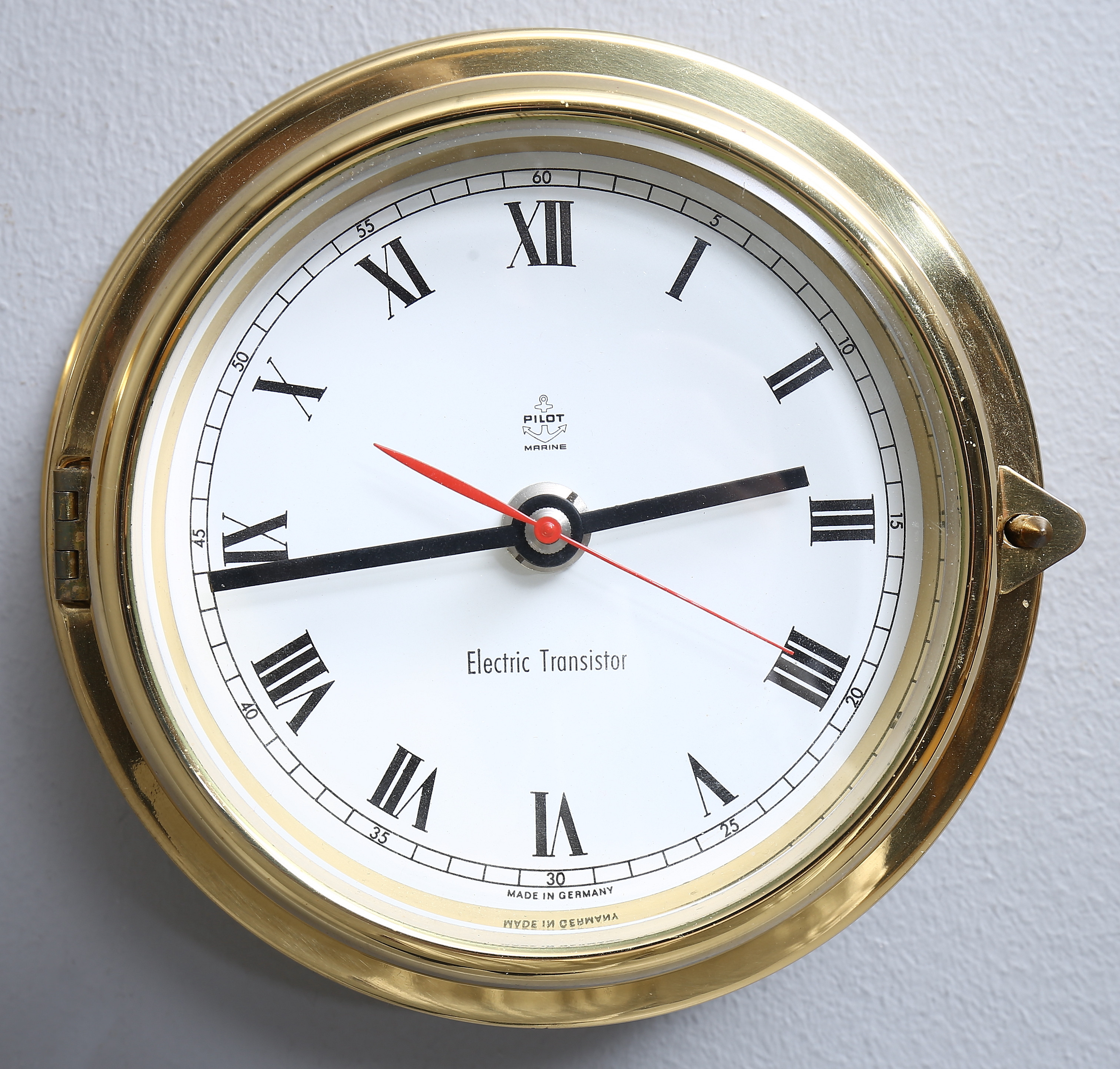 Images for 2413144. CLOCK & BAROMETER. Pilot, brass, Germany. - Auctionet