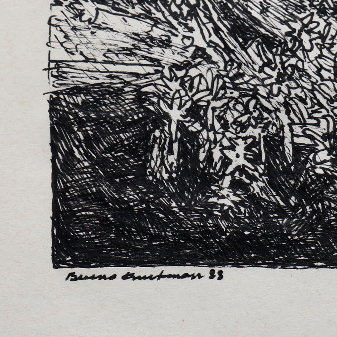 Images for 2413222. BRUNO KNUTMAN (1930-2017), ink drawing, signed 83 ...