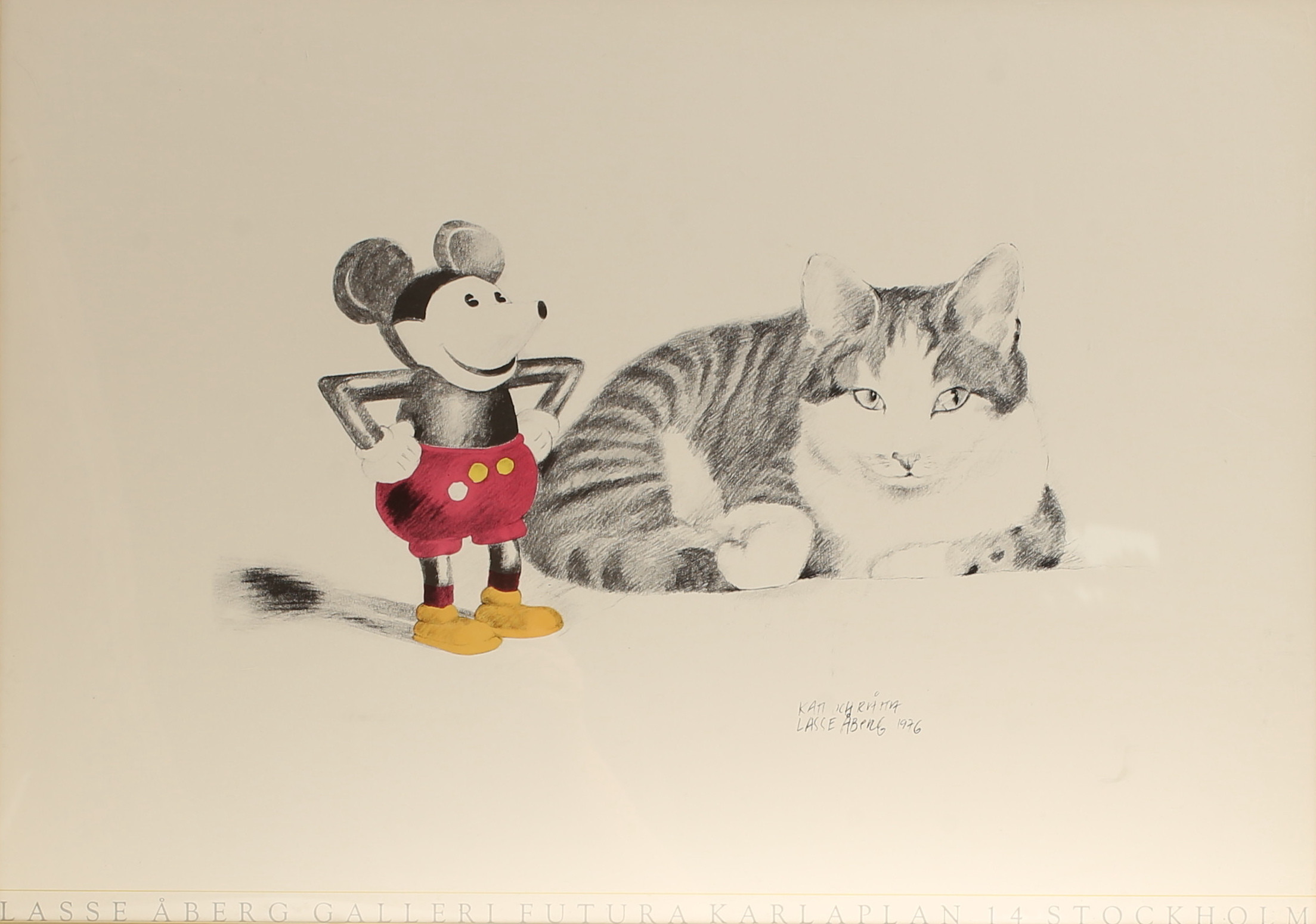 LASSE ÅBERG. Tryck, 3 stycken. Konst - Grafik - Auctionet