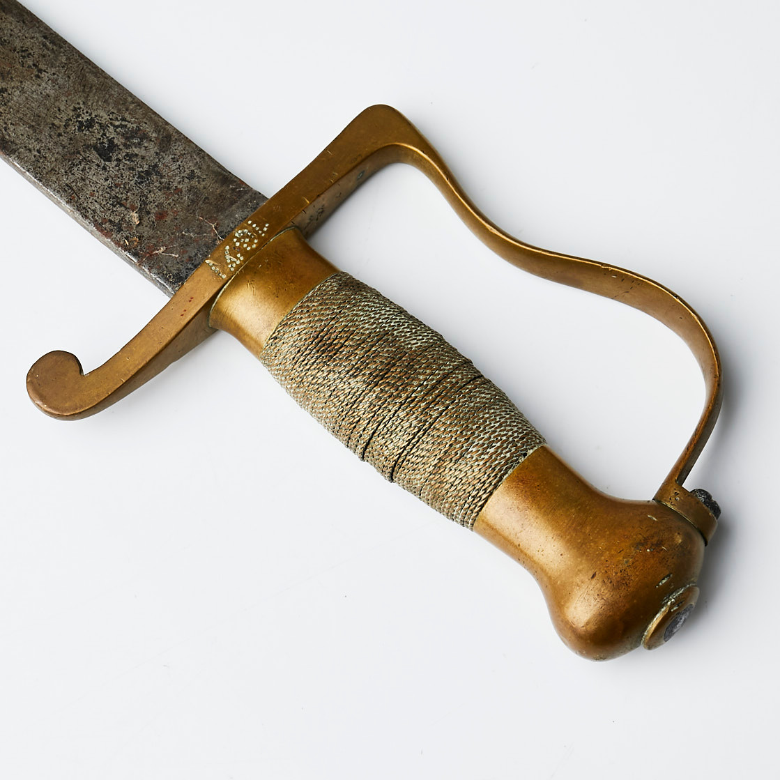 Bilder för 2414536. HIRSCHFÄNGARE, Danmark, 1849 med fäste av mässing ...