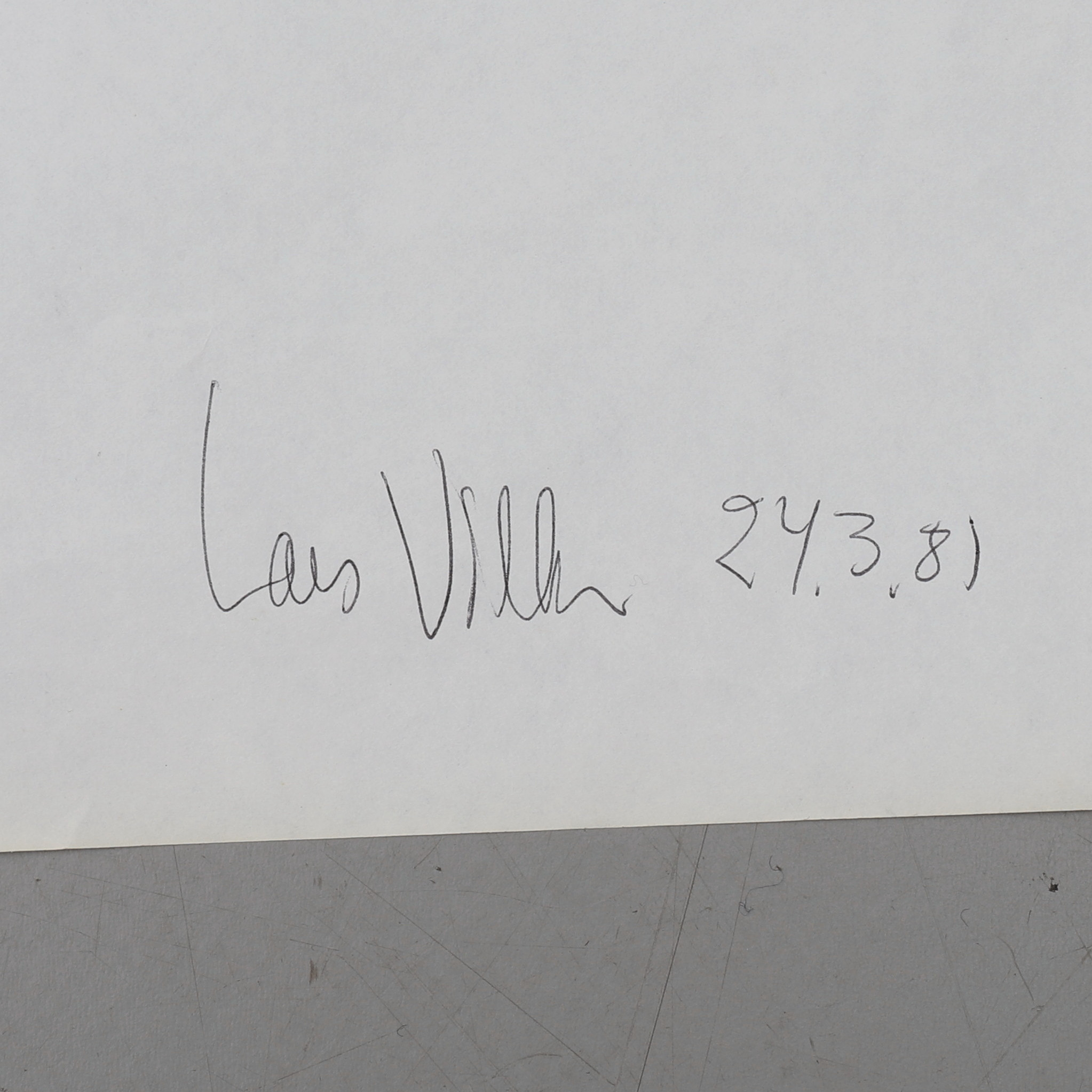 Images for 2414588. CONCEPT ART. TWO LARGE SIGNED POSTERS OF LARS VILKS ...