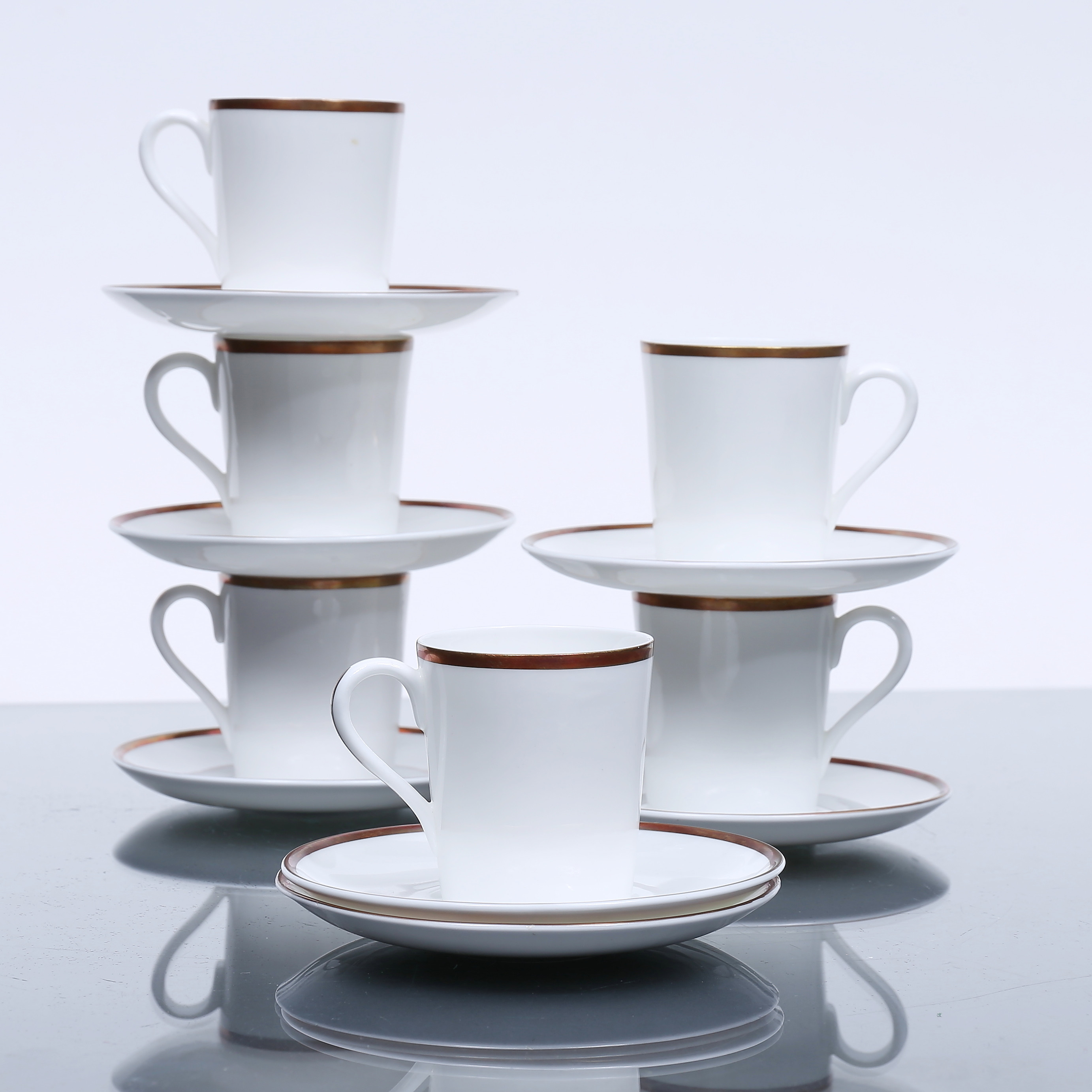 Images for 2415498. MOCCA CUPS, 6 pcs, bone china, Gustavsberg. - Auctionet