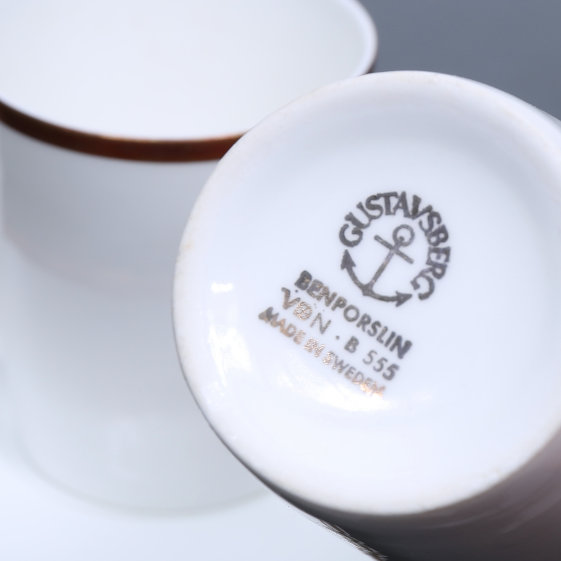 Images for 2415498. MOCCA CUPS, 6 pcs, bone china, Gustavsberg. - Auctionet