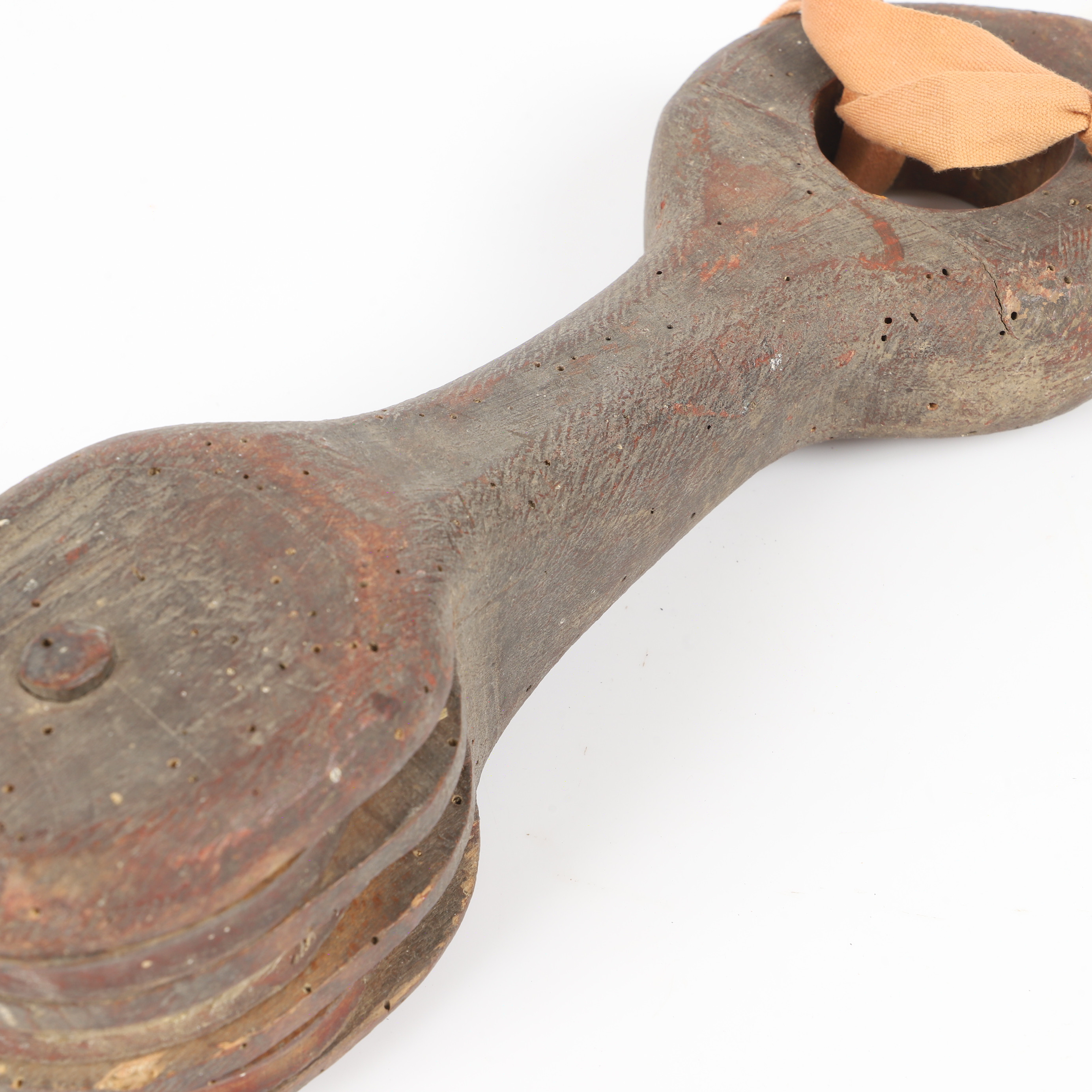 Images for 2416713. BLOCKS AND BELTS, 4 pieces, wood, 19th/20th century ...