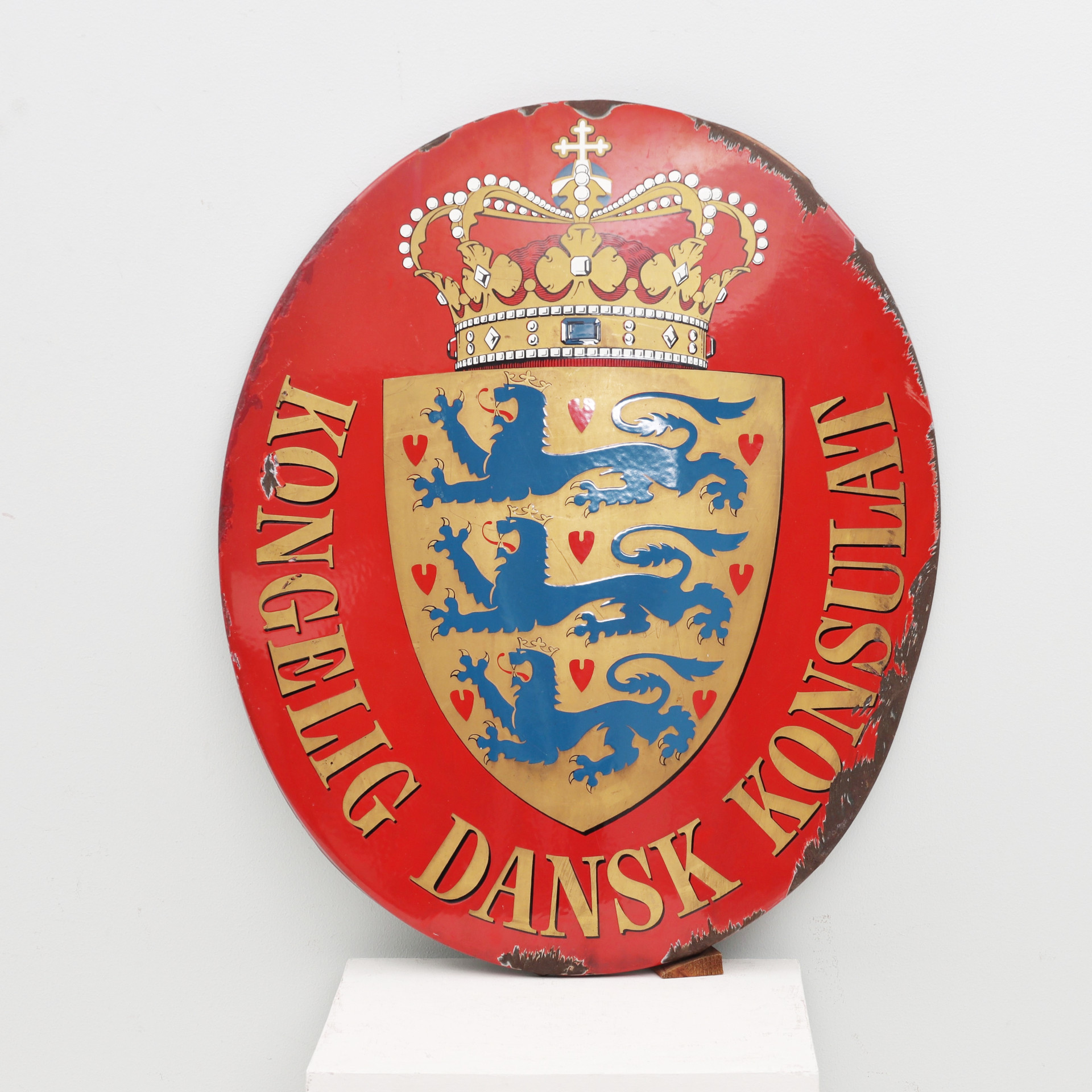 Images for 2417600. ENAMEL SIGN, 80 cm high, The Danish Consulate ...