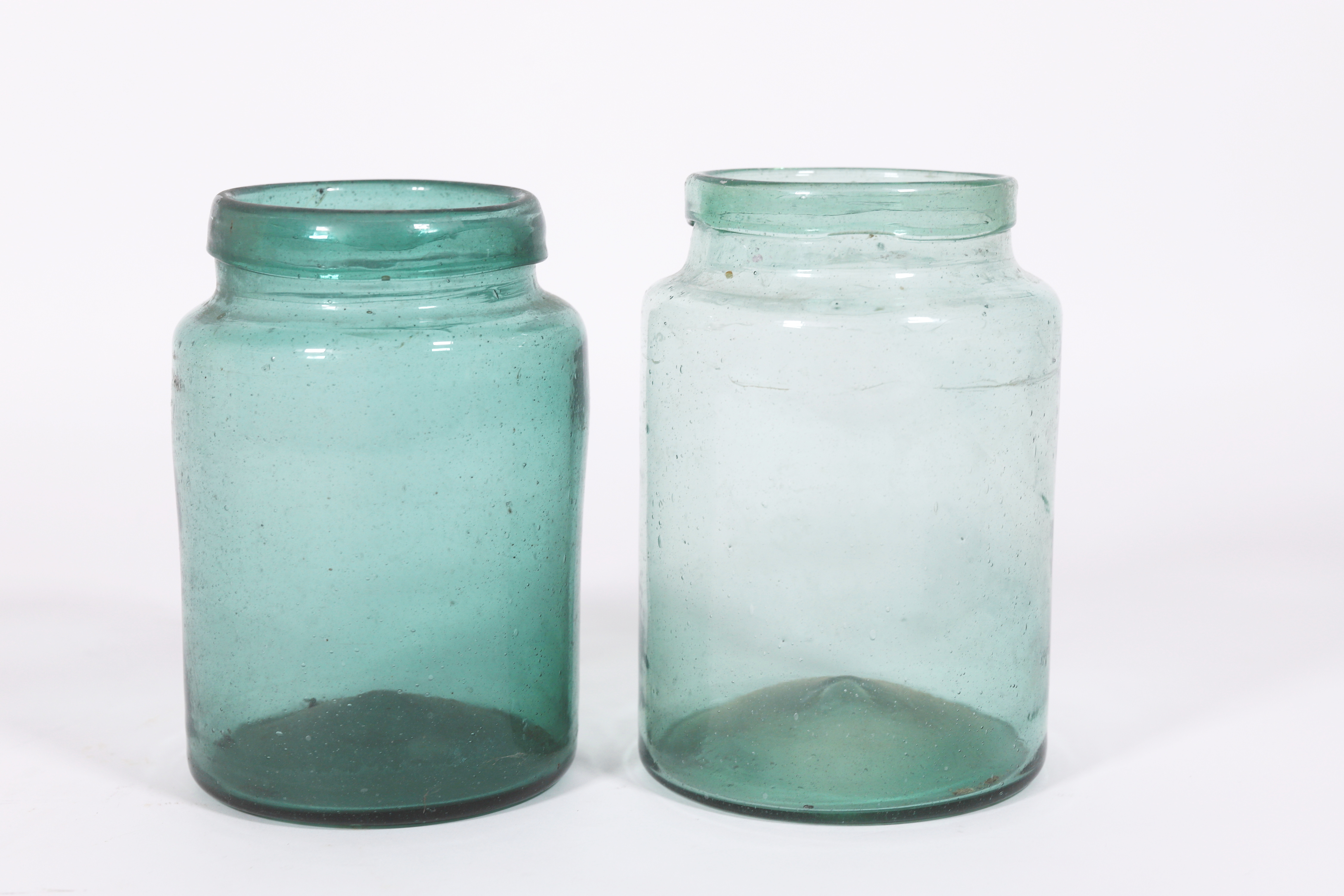 Images for 2417601. PAIR OF BLOWN GLASS CANS. EARLY XIX CENTURY ...