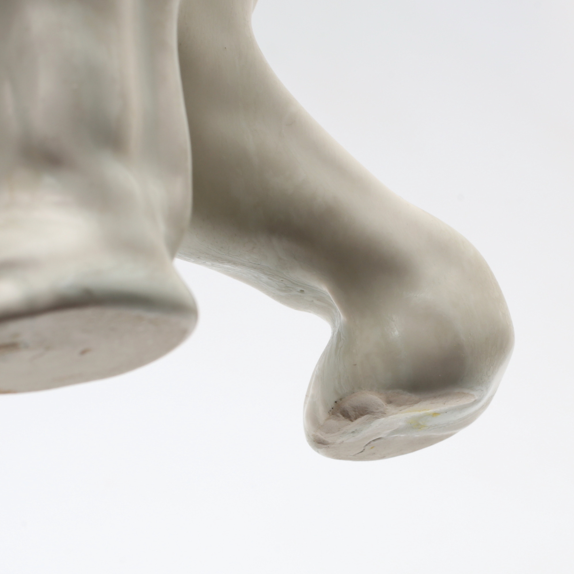 Images for 2418534. CERAMICS, 3 parts, glazed figures in the form of ...